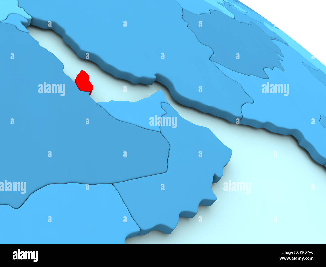 Qatar political map hi-res stock photography and images - Alamy