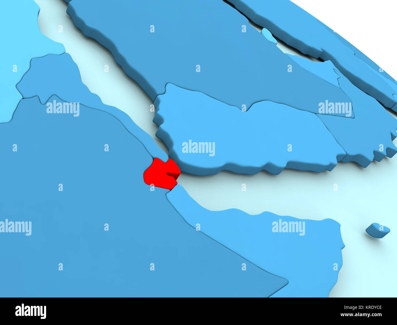Djibouti map in blue hi-res stock photography and images - Alamy