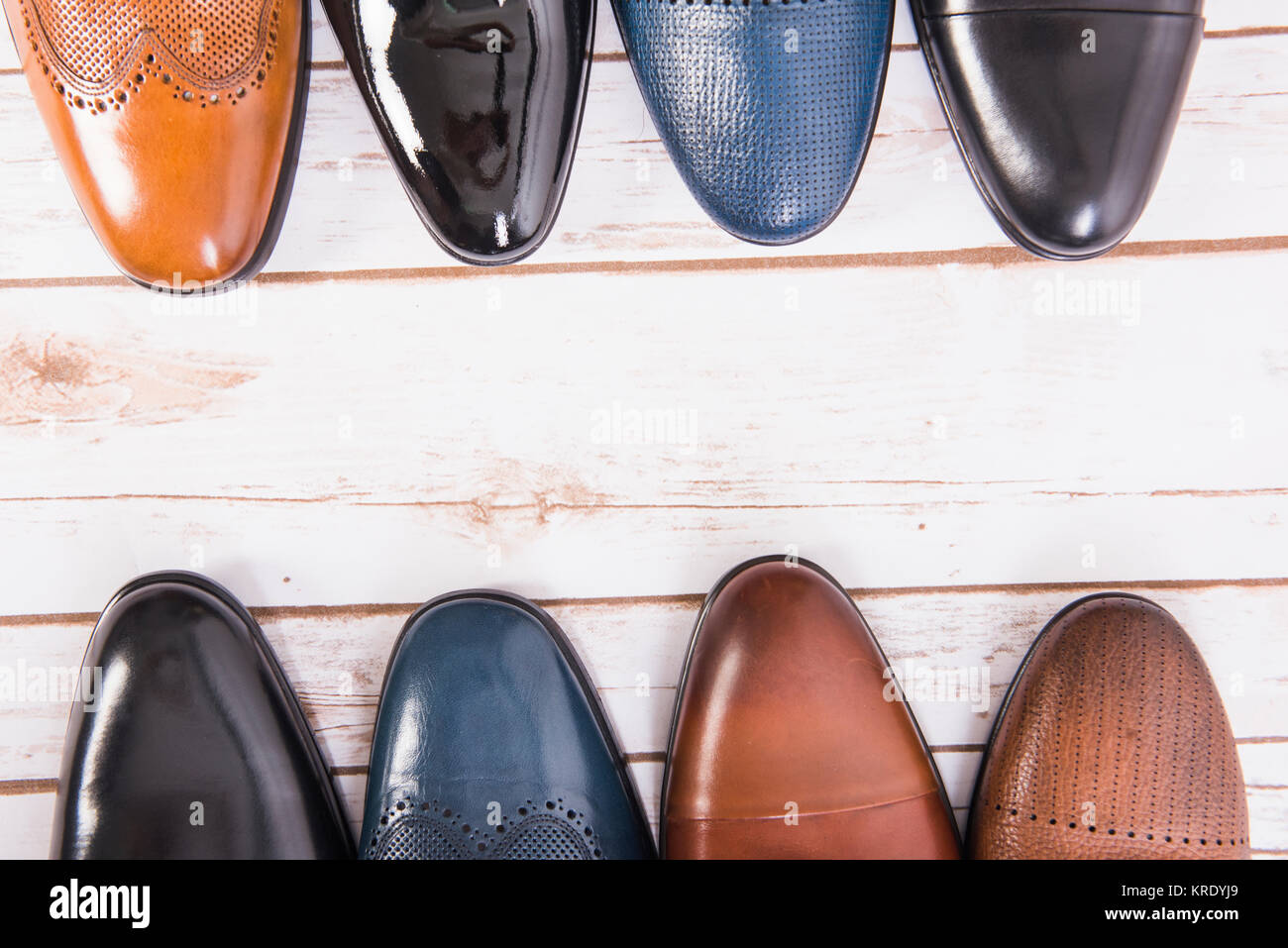 Men shoes collection - different models and colors Stock Photo - Alamy