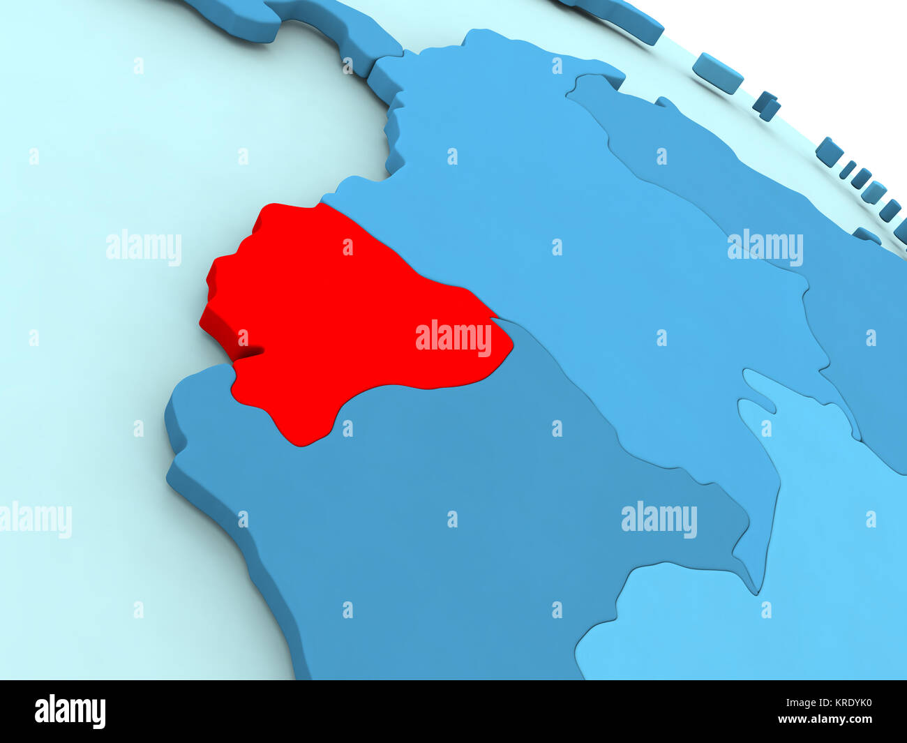 Political map republic ecuador hi-res stock photography and images - Alamy