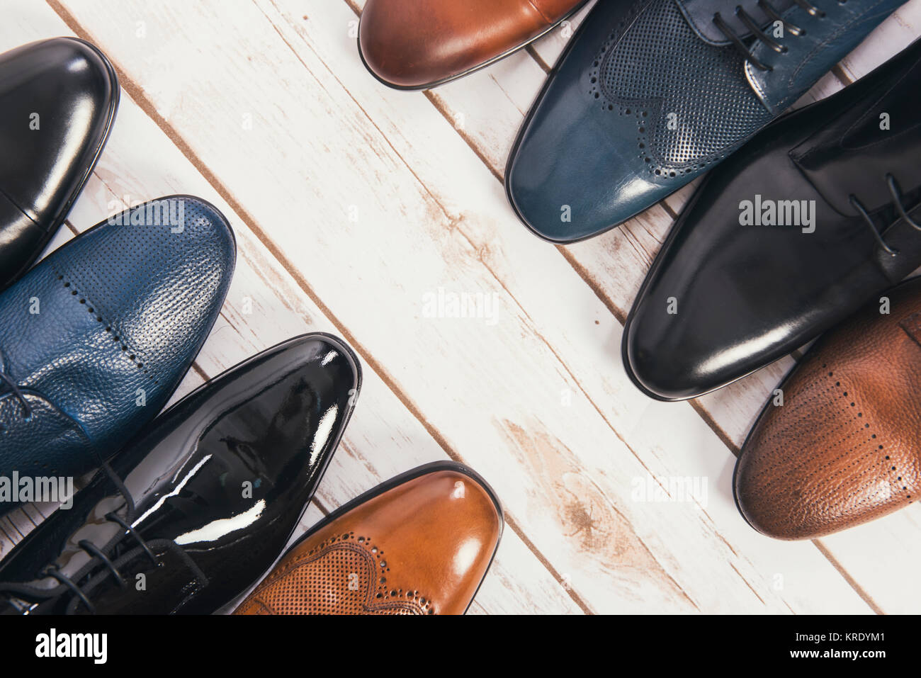 Men shoes collection - different models and colors Stock Photo - Alamy