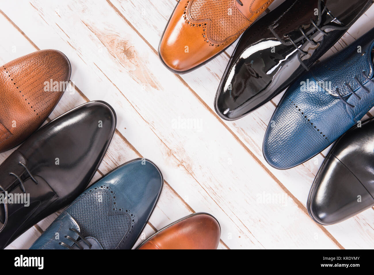 Men shoes collection - different models and colors Stock Photo - Alamy