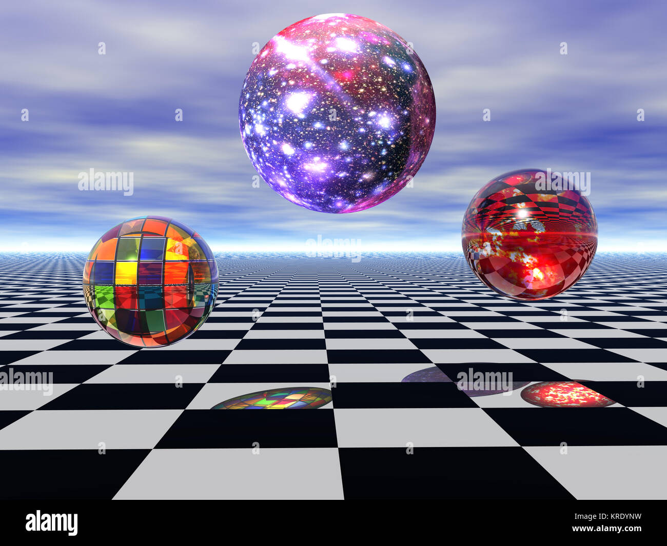 balls floating in the air Stock Photo - Alamy