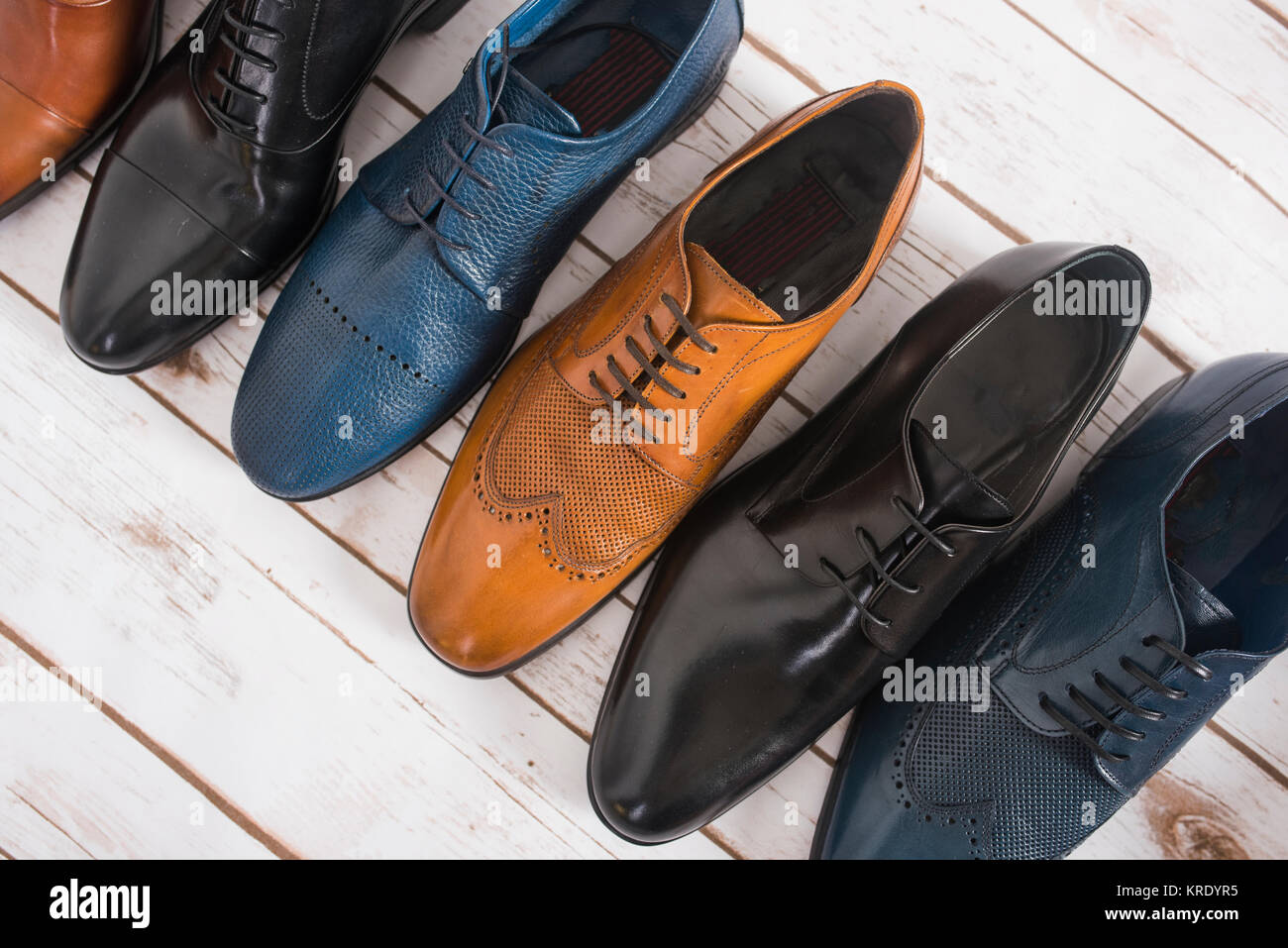 Men shoes collection - different models and colors Stock Photo - Alamy