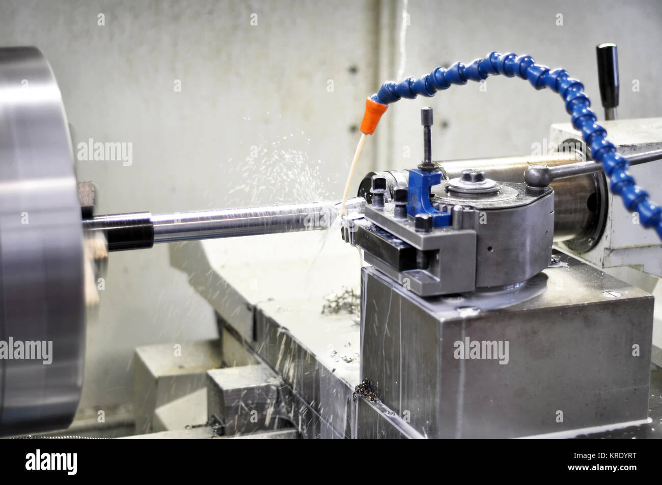 cnc turning machine Stock Photo - Alamy