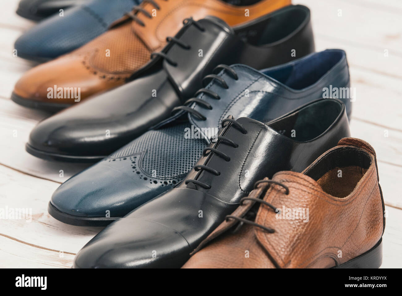 Men shoes collection - different models and colors Stock Photo - Alamy