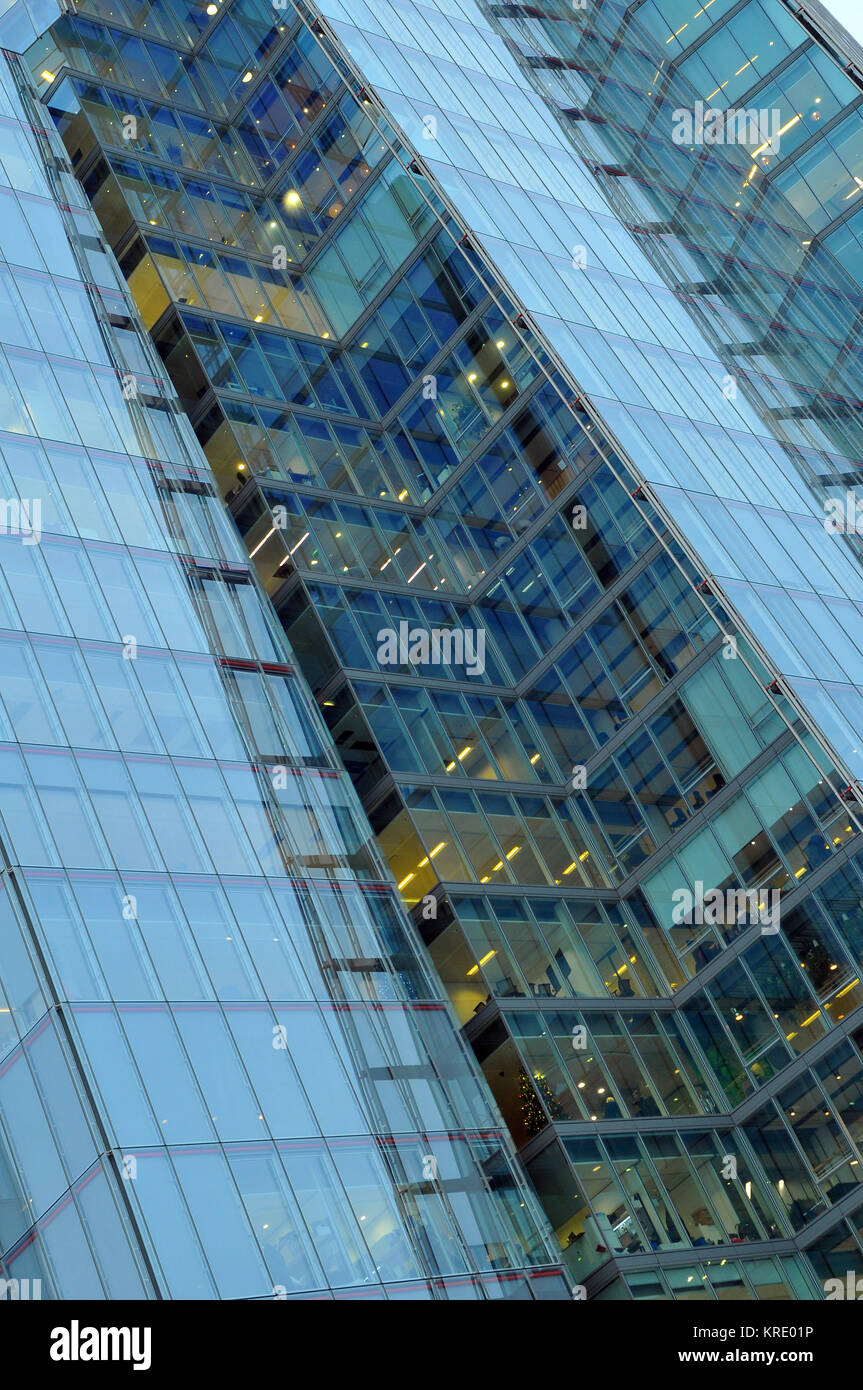 A close-up of the shard office building in central london at London ...