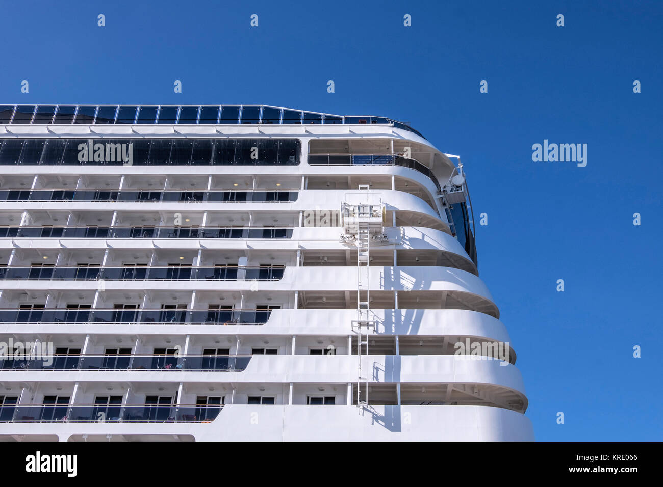 Stern of a cruise ship Stock Photo - Alamy
