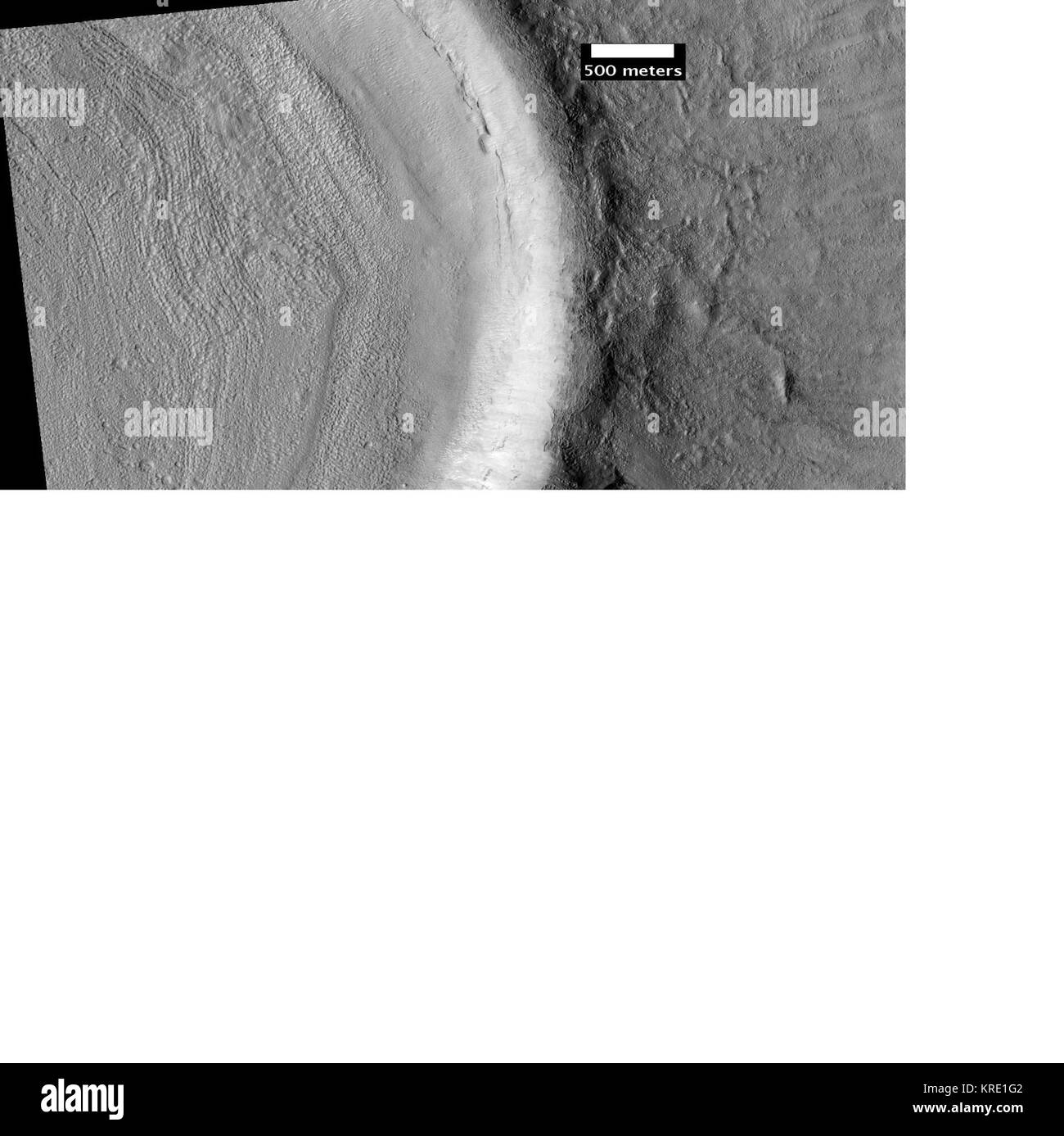Crater floor in Eridania, Mars Stock Photo - Alamy