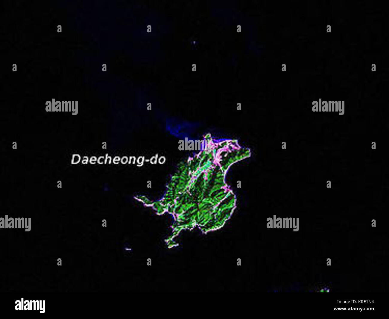 Daecheong Island landsat 28229 Stock Photo - Alamy