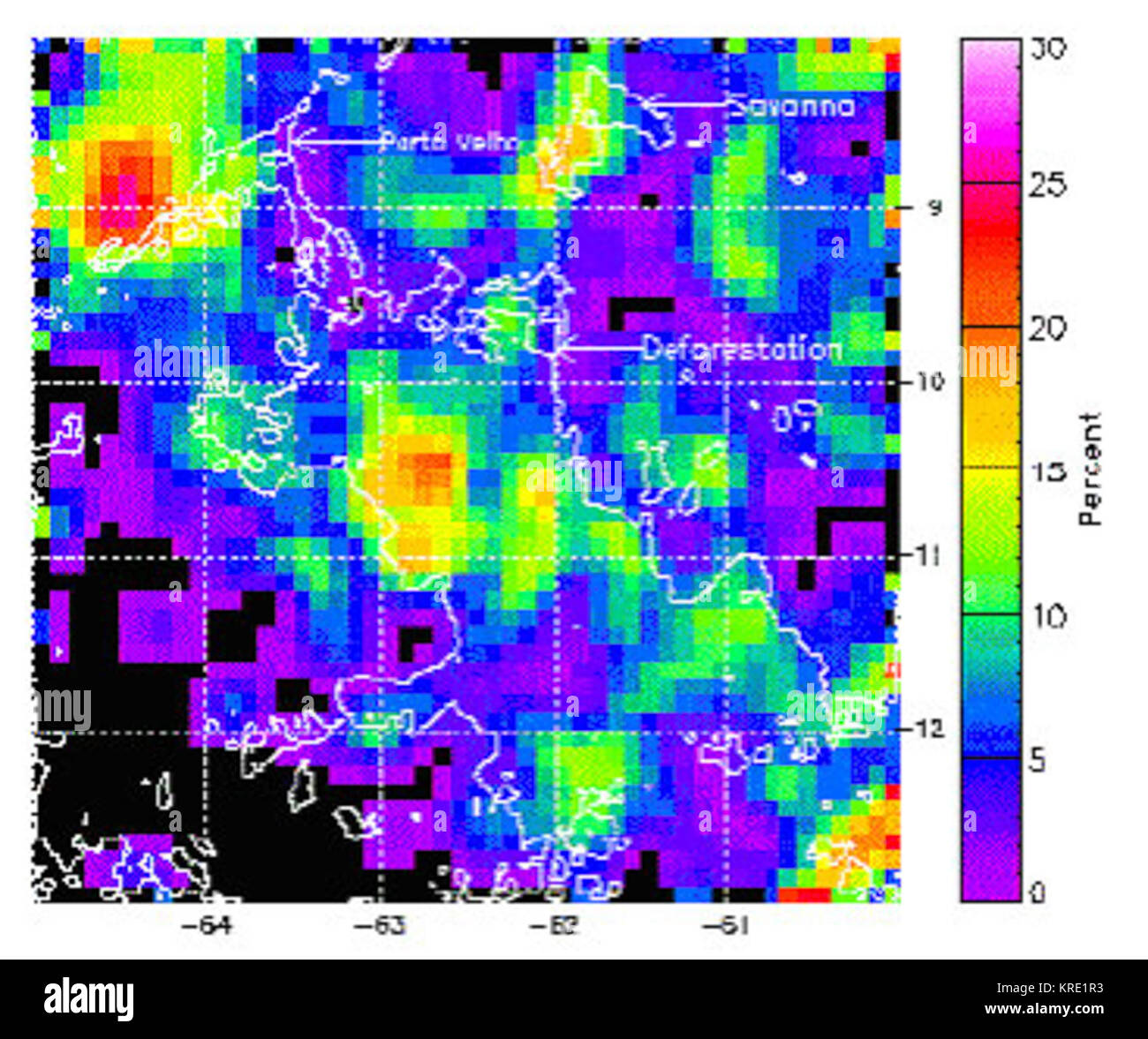 Deforestation satellite image hi-res stock photography and images - Alamy