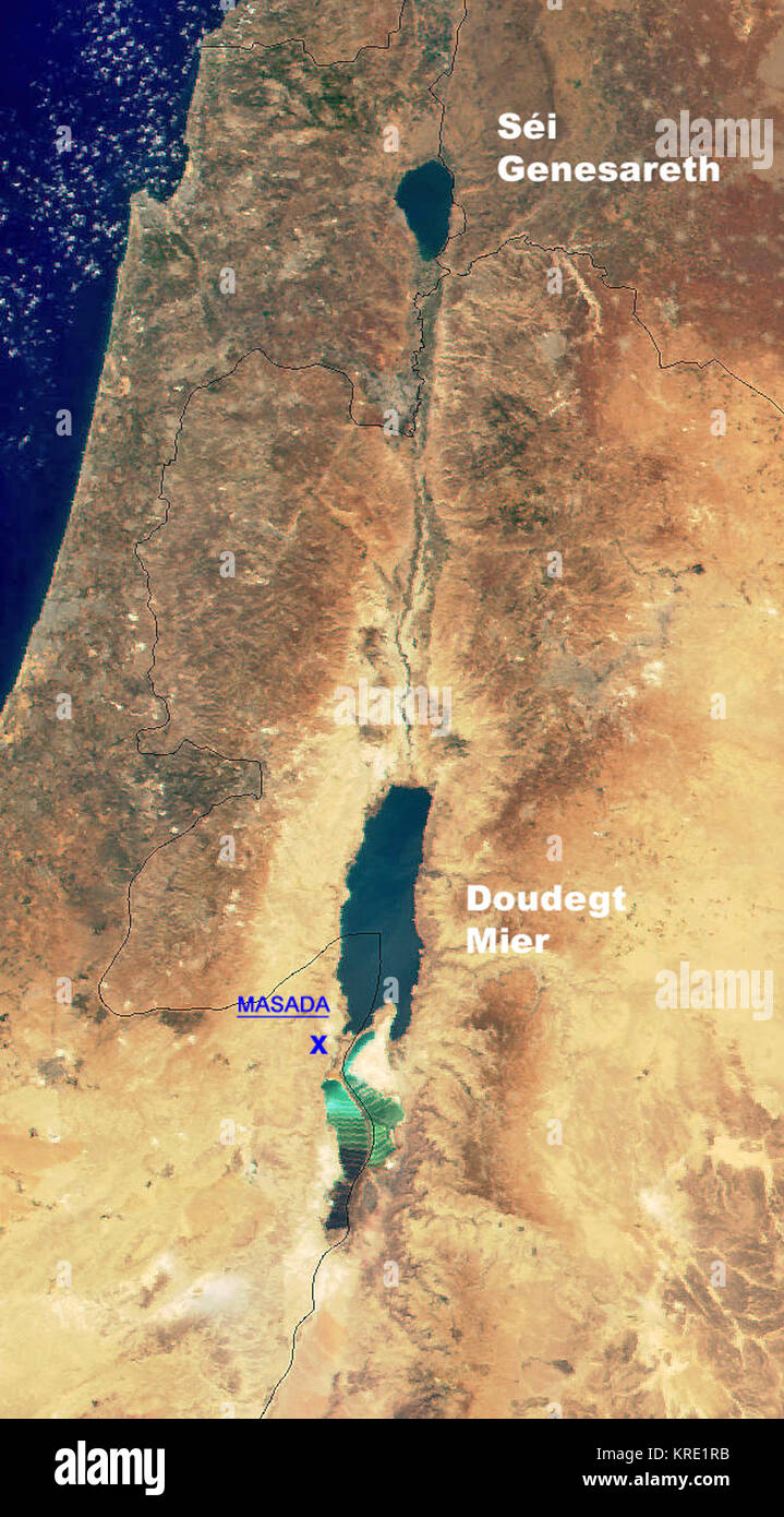 MASADA op der Kaart Stock Photo - Alamy