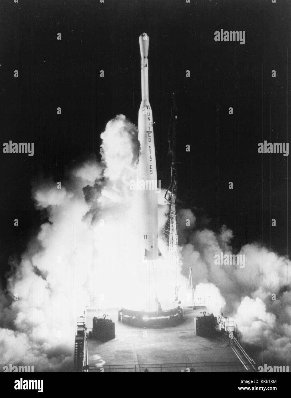 Delta Rocket Telstar1 Stock Photo - Alamy