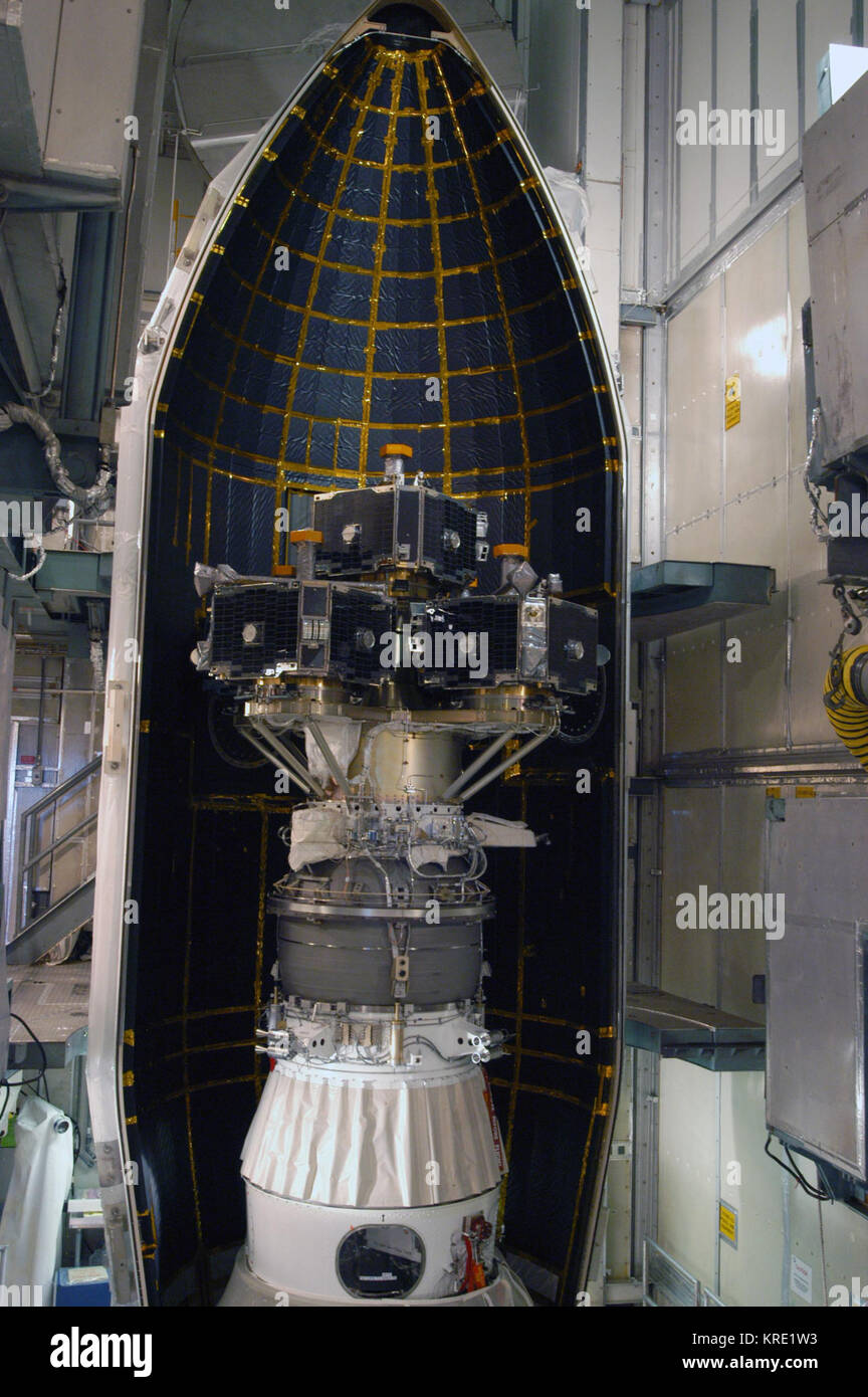 Delta II 7925-10C fairing half behind THEMIS Stock Photo - Alamy