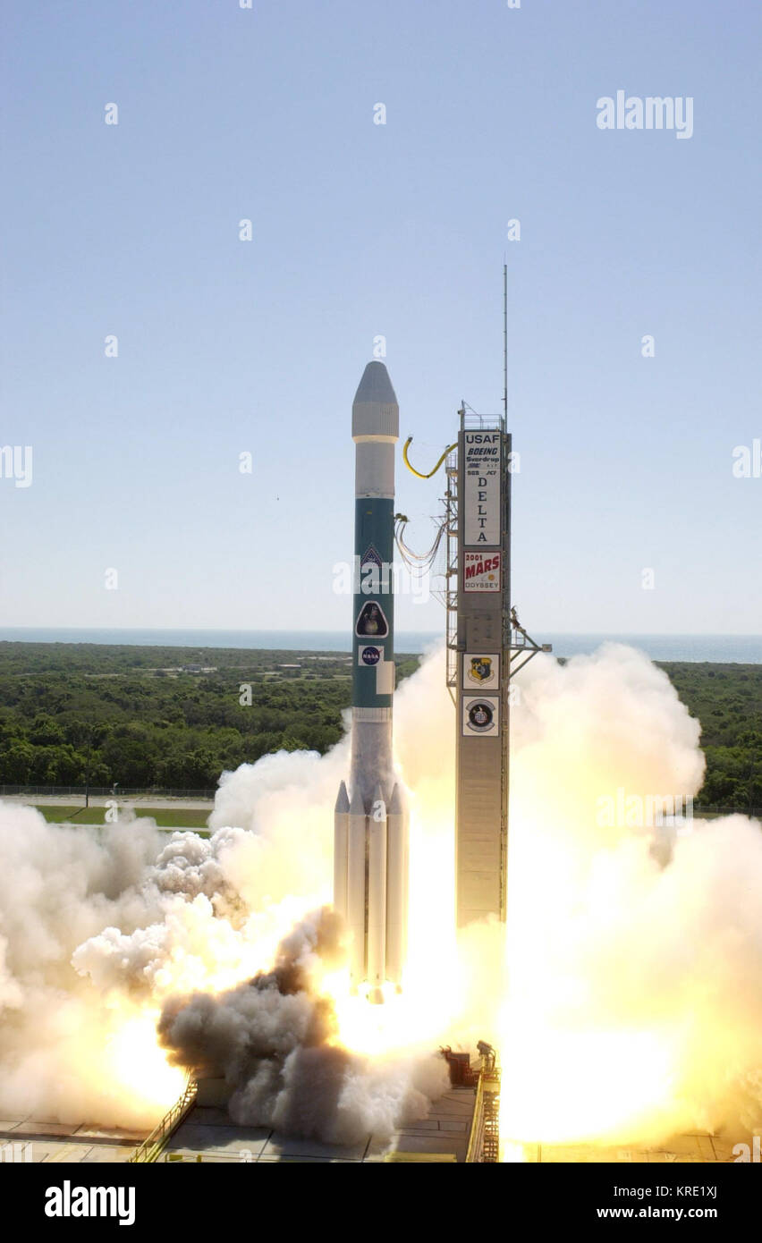 Delta2-7425 2001 mars odyssey Stock Photo - Alamy