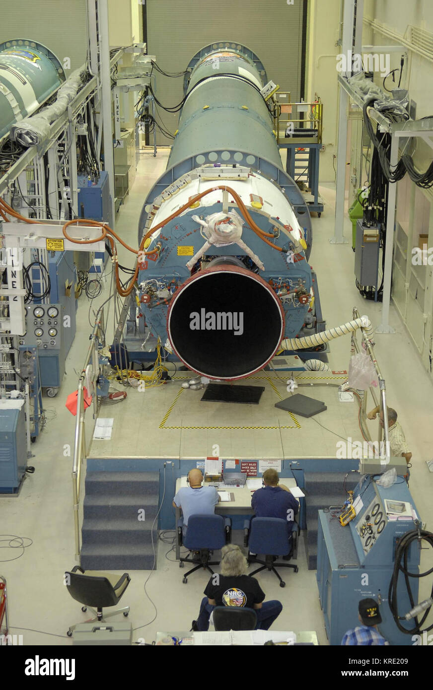 Delta-2 first stage testing Stock Photo - Alamy