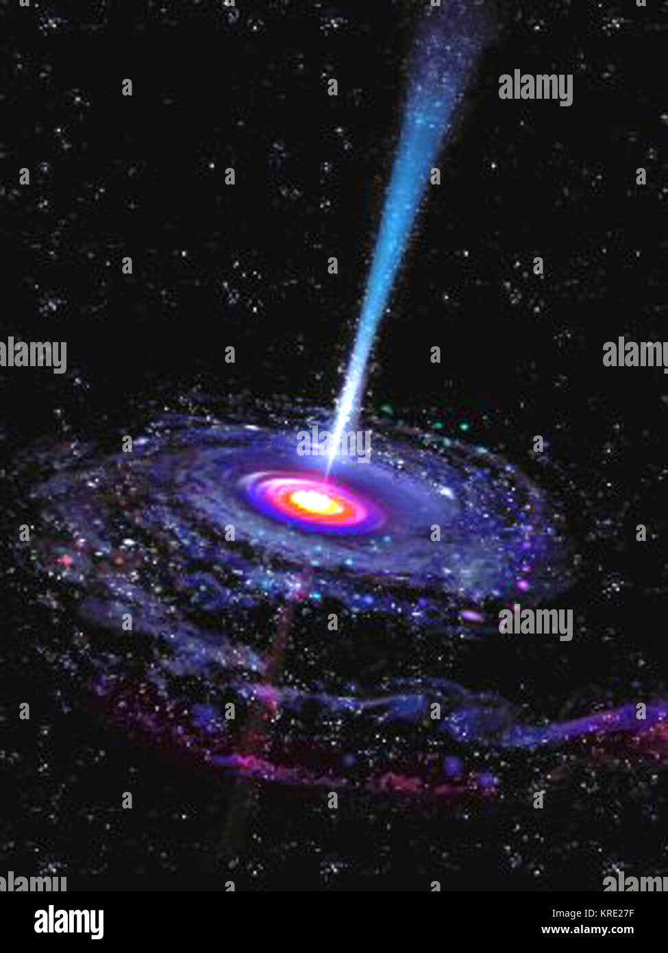 Rotating Black Hole Stock Photo - Alamy