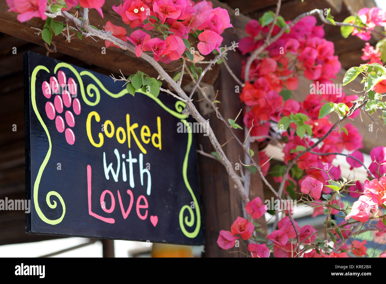 cooked with love - inspires and encourages Stock Photo - Alamy