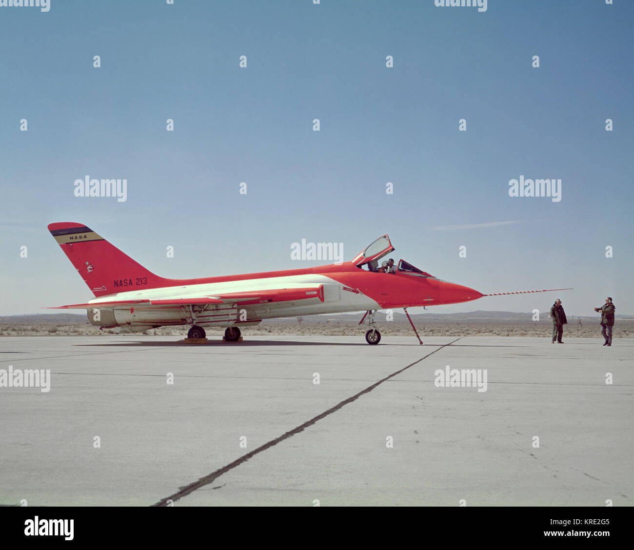 F5D Skylancer on ramp Stock Photo - Alamy