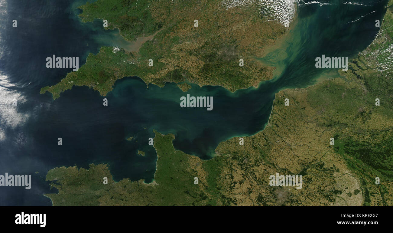 English Channel Satellite Stock Photo - Alamy