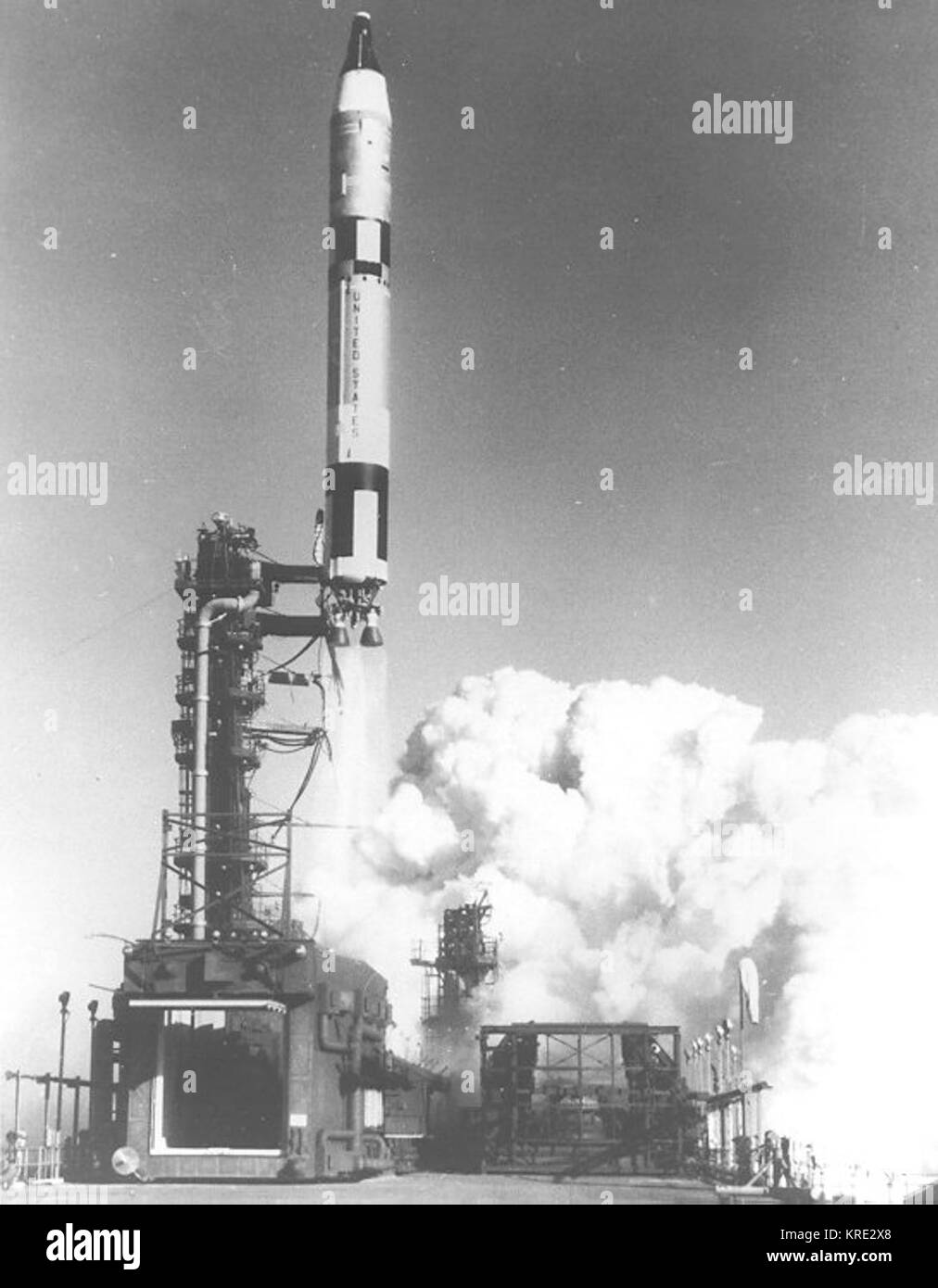 Gemini space program Black and White Stock Photos & Images - Alamy