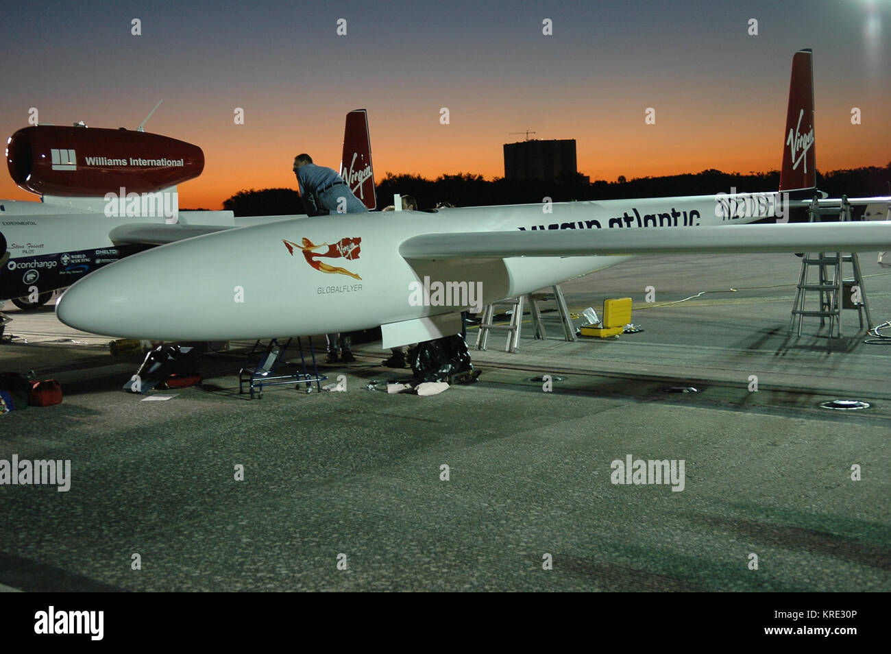 GlobalFlyer at KSC before launch Stock Photo - Alamy