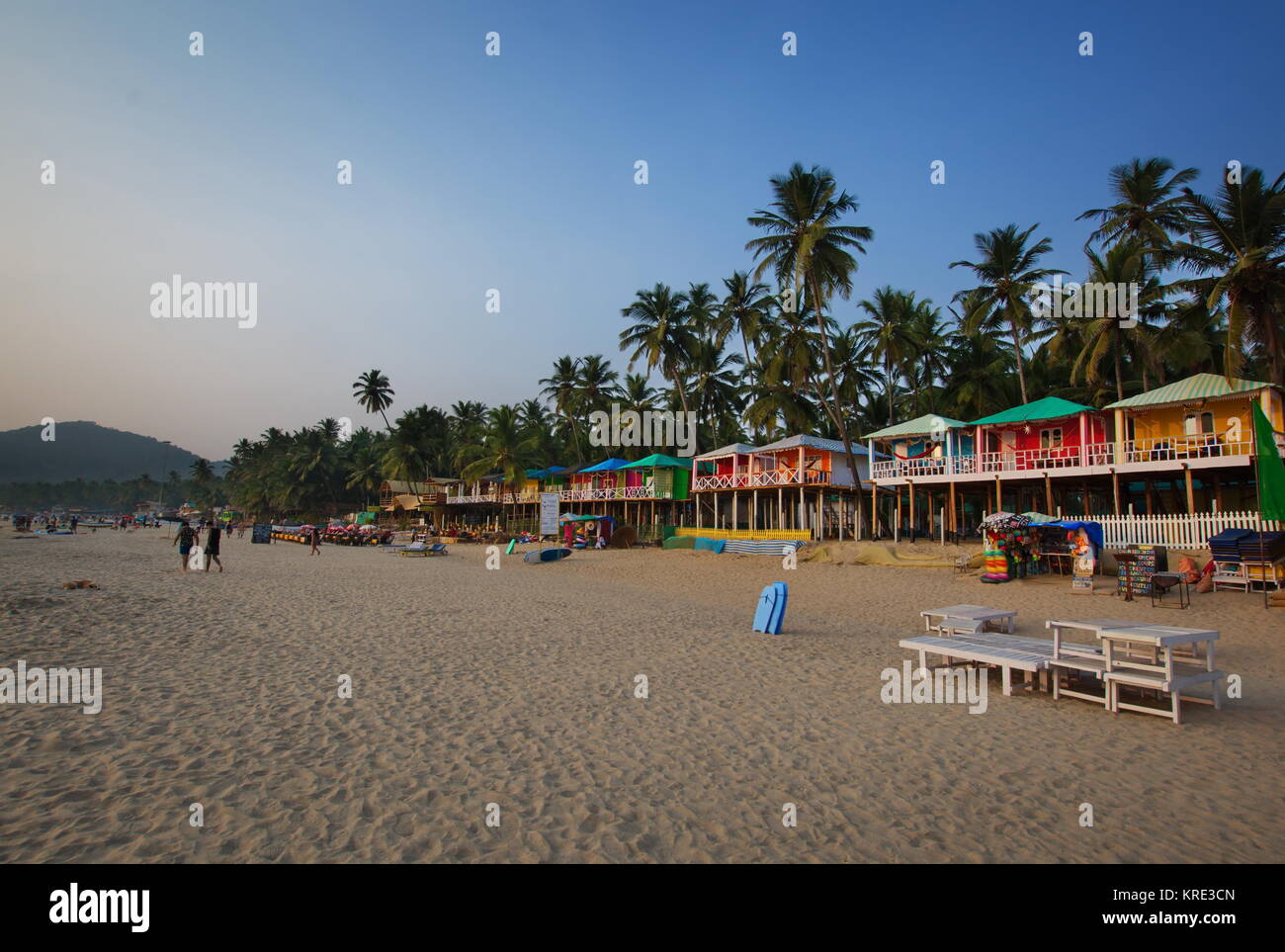Palolem beach Southern Goa India seasisde landscape Stock Photo - Alamy