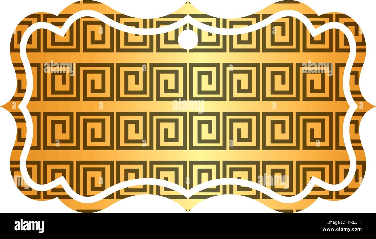 label classic abstract geometric design pattern Stock Vector Image ...