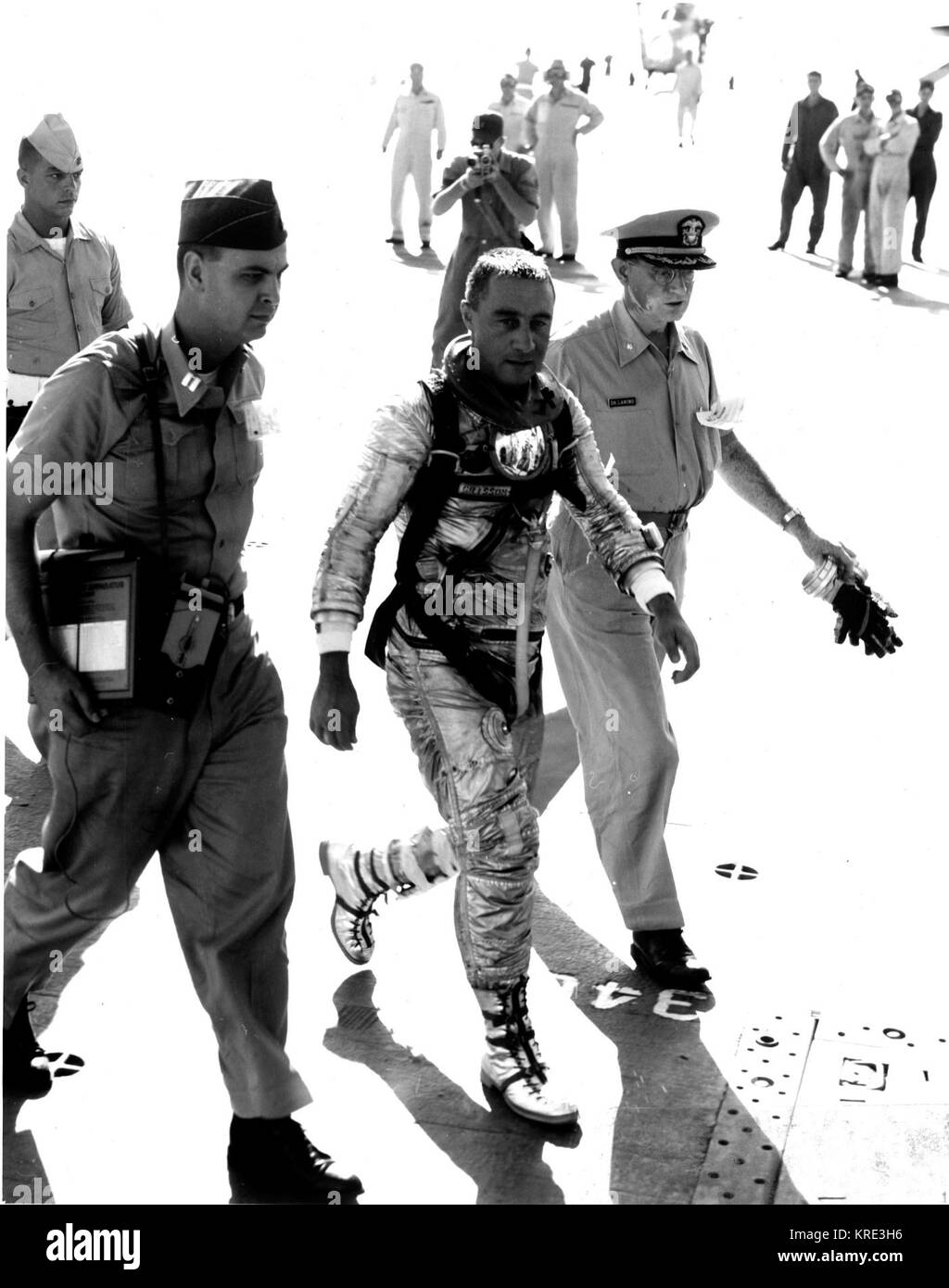 Grissom Onboard the USS Randolph 61-MR4-89 Stock Photo - Alamy