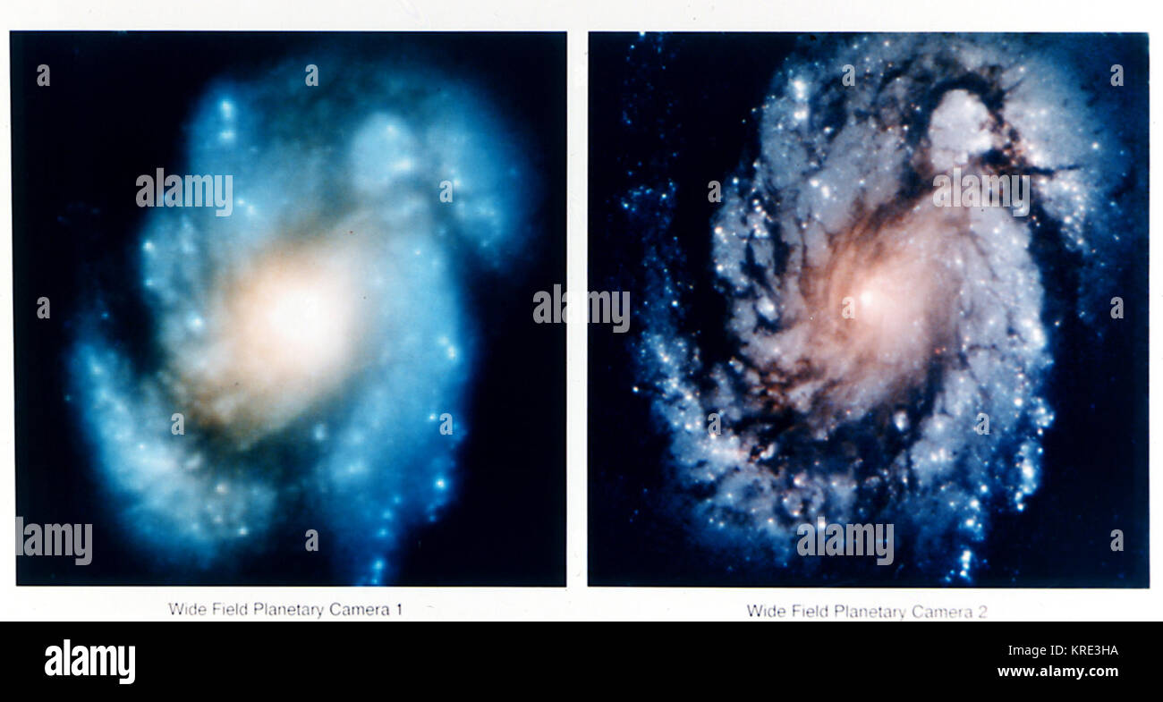 Hubble Images of M100 Before and After Mirror Repair - GPN-2002-000064 ...