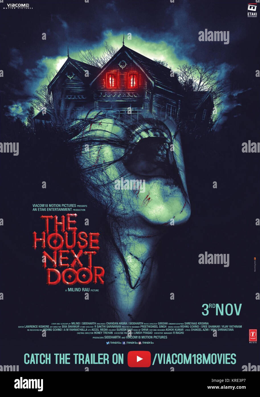 THE HOUSE NEXT DOOR, (aka AVAL, aka GRUHAM), Indian poster, 2017 ...