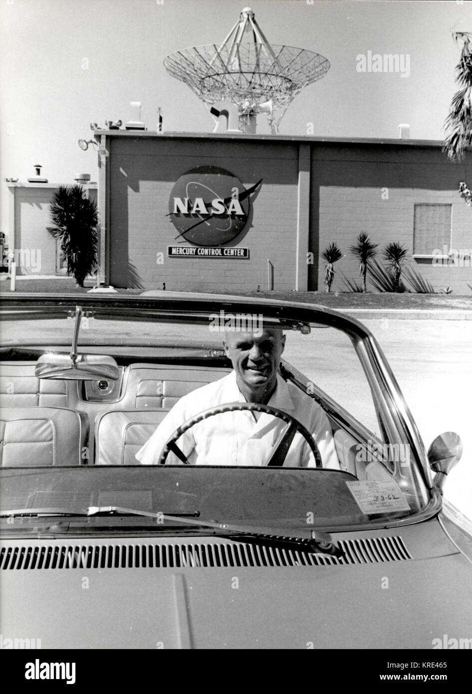 John Glenn at the Mercury Control Center Stock Photo - Alamy