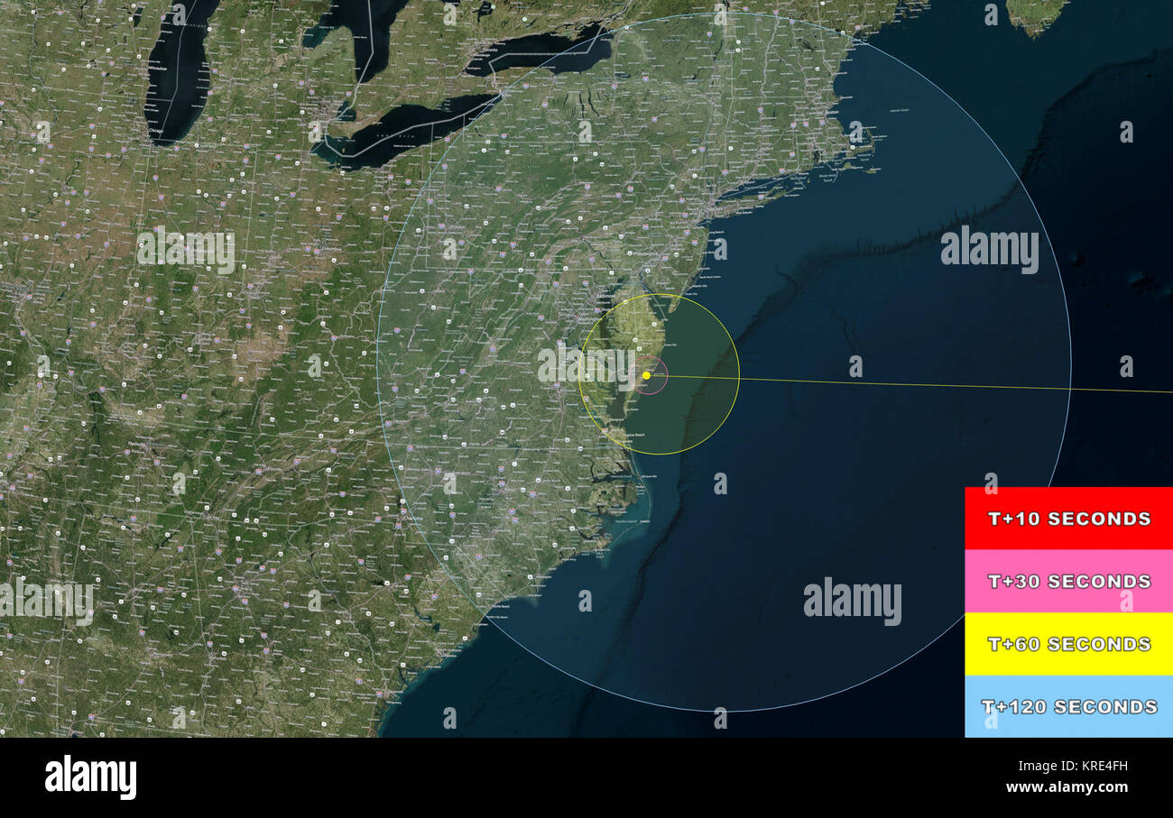 LADEE launch visibility map Stock Photo - Alamy
