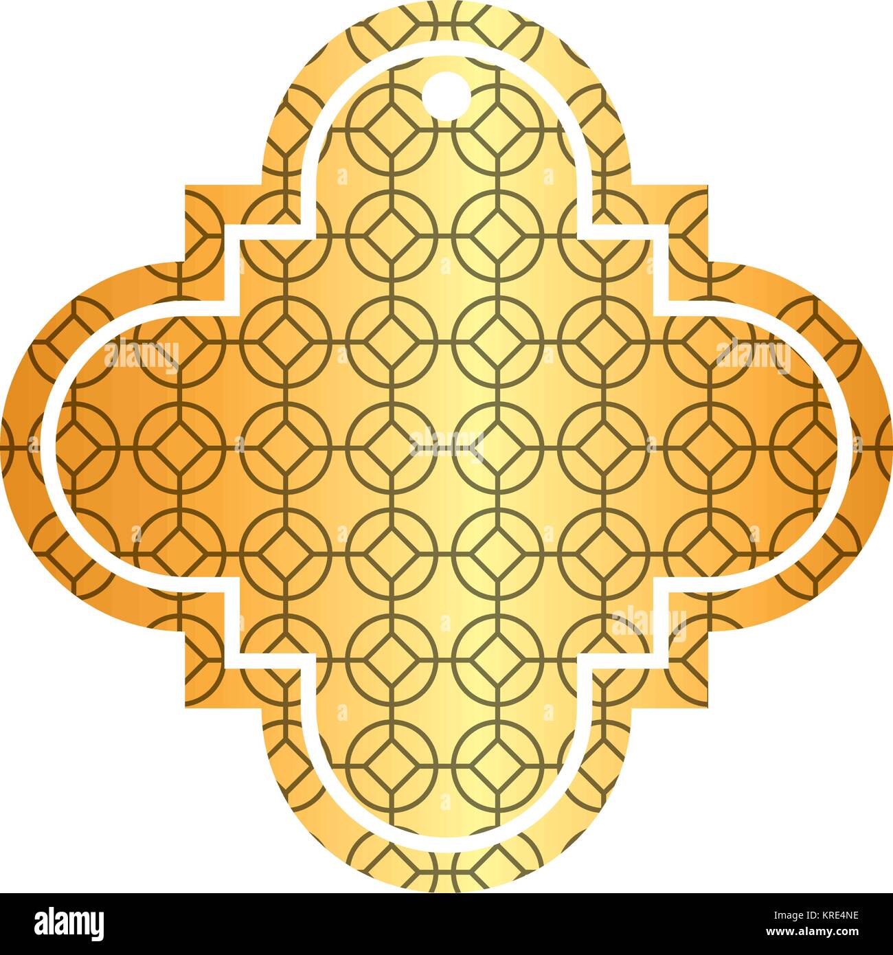tag chinese rounded and rhombus style pattern icon Stock Vector Image ...