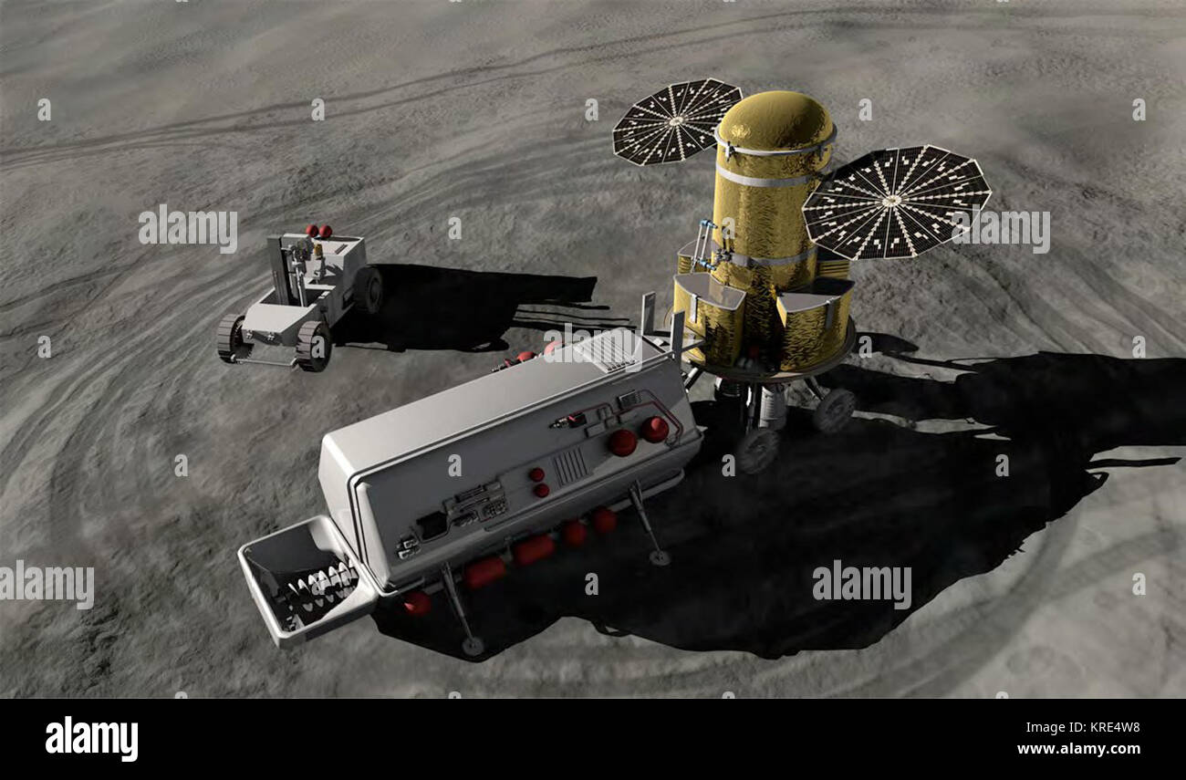 Lunar ISRU concept Stock Photo - Alamy