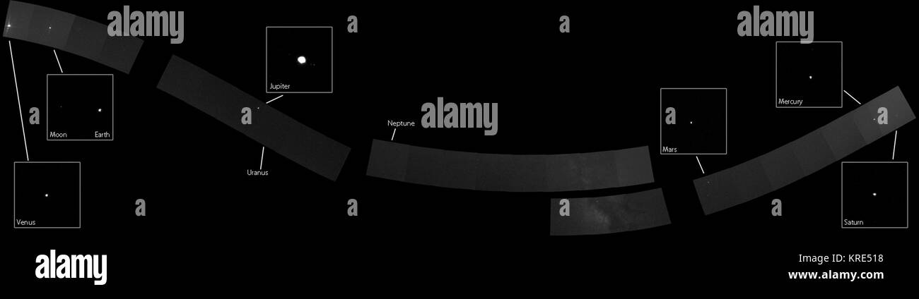 MESSENGER Solar System Family Portrait Stock Photo - Alamy