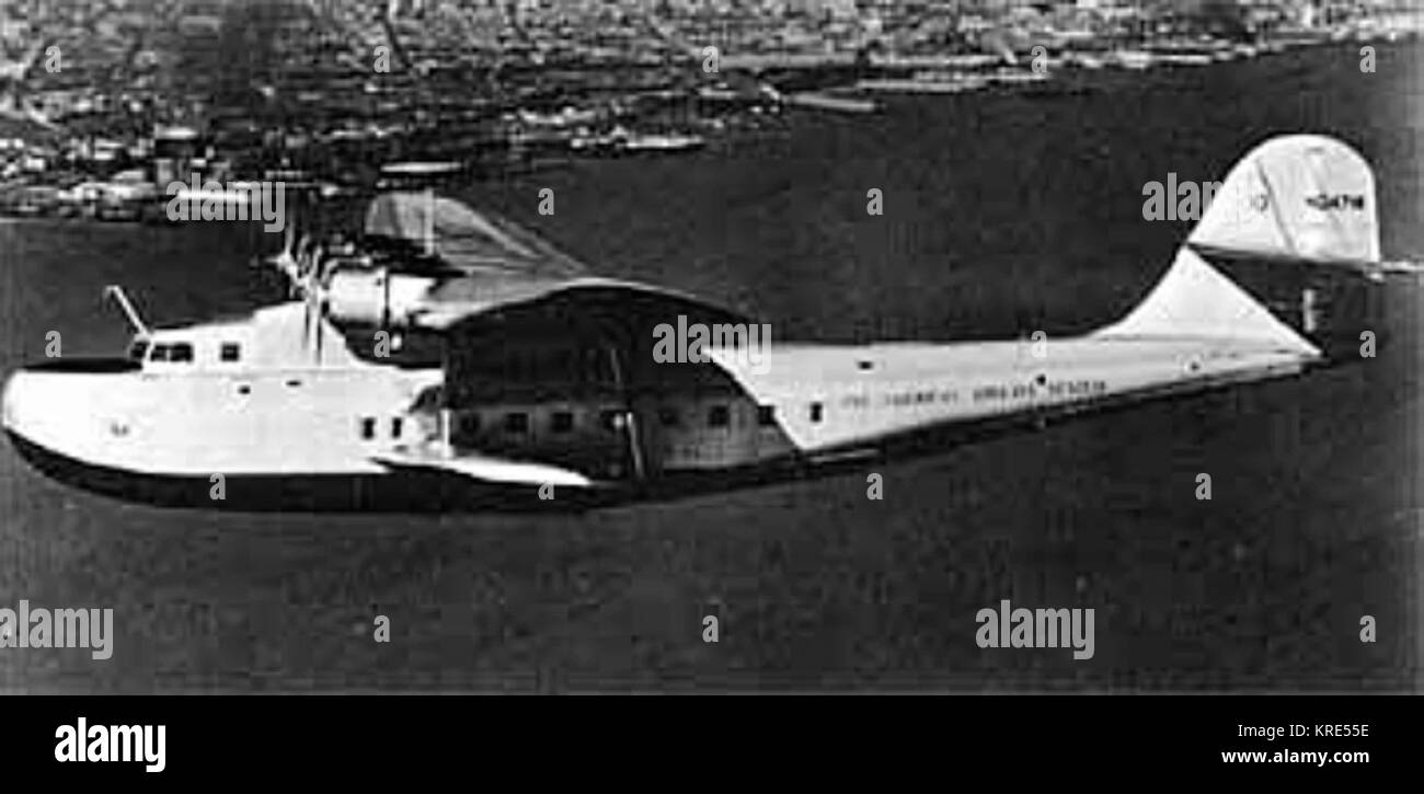 Martin model 130 China Clipper class passenger-carrying flying Stock ...