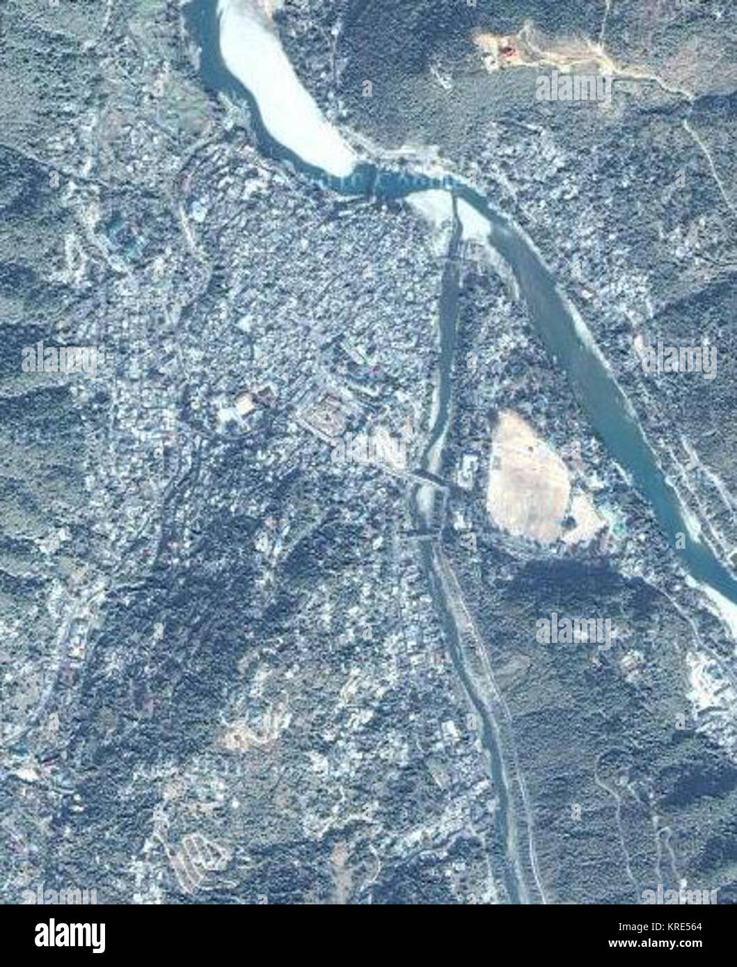 Mandi Satellite image Stock Photo - Alamy