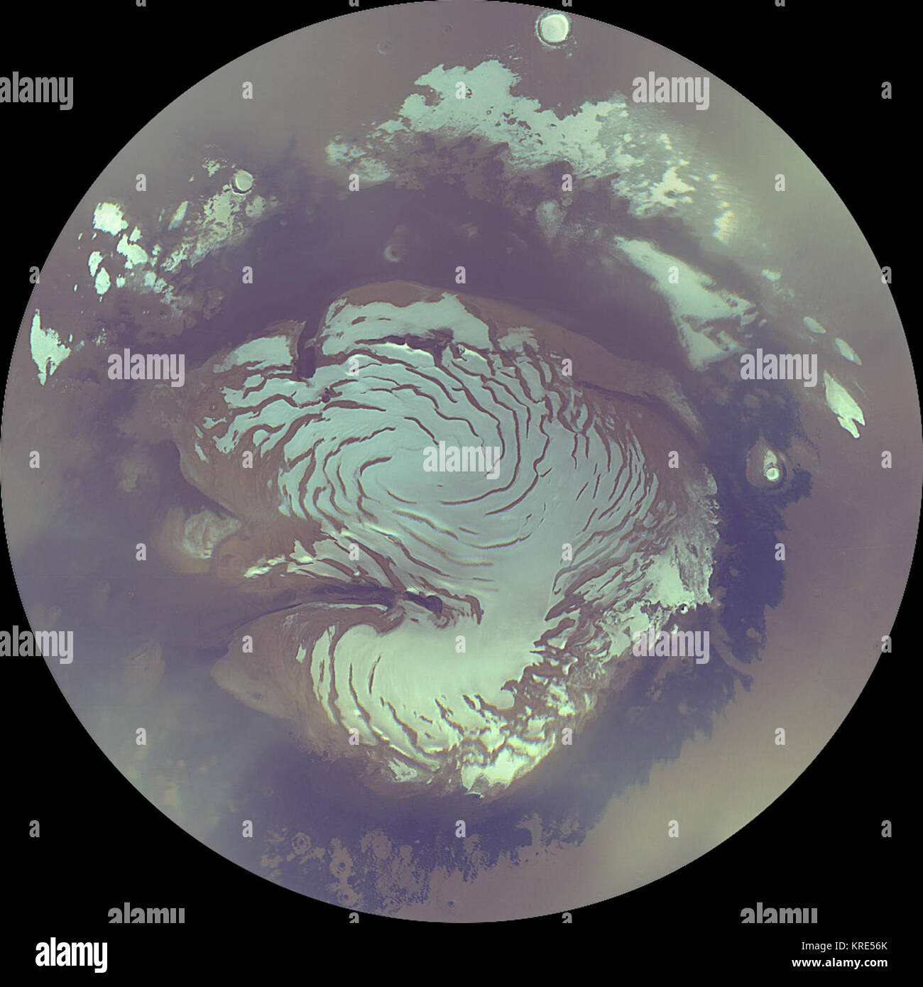 Mars North Polar Cap Instrument Checkout MGS MARCI Stock Photo - Alamy