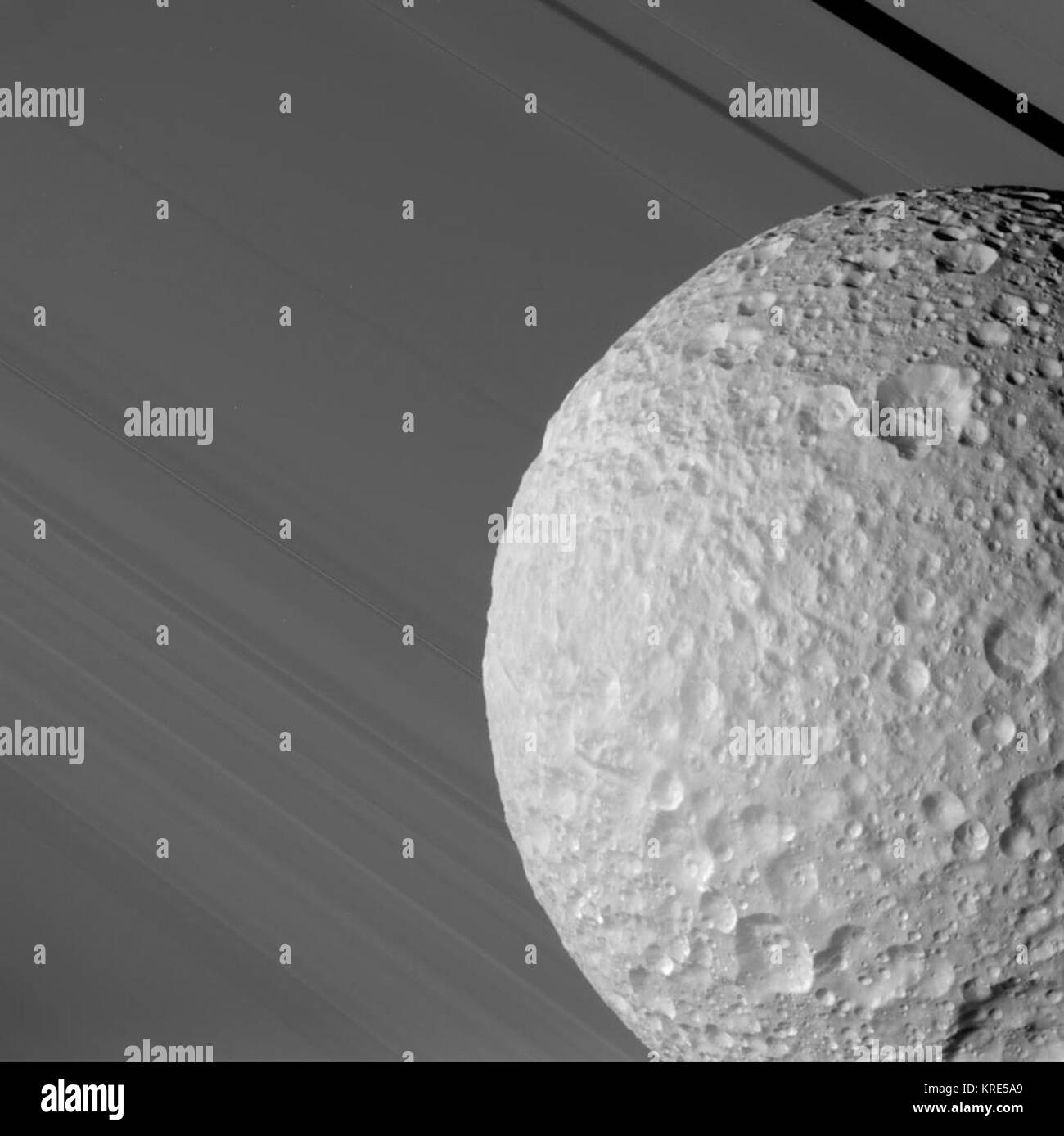 Mimas (NASA) PIA06412 Stock Photo - Alamy