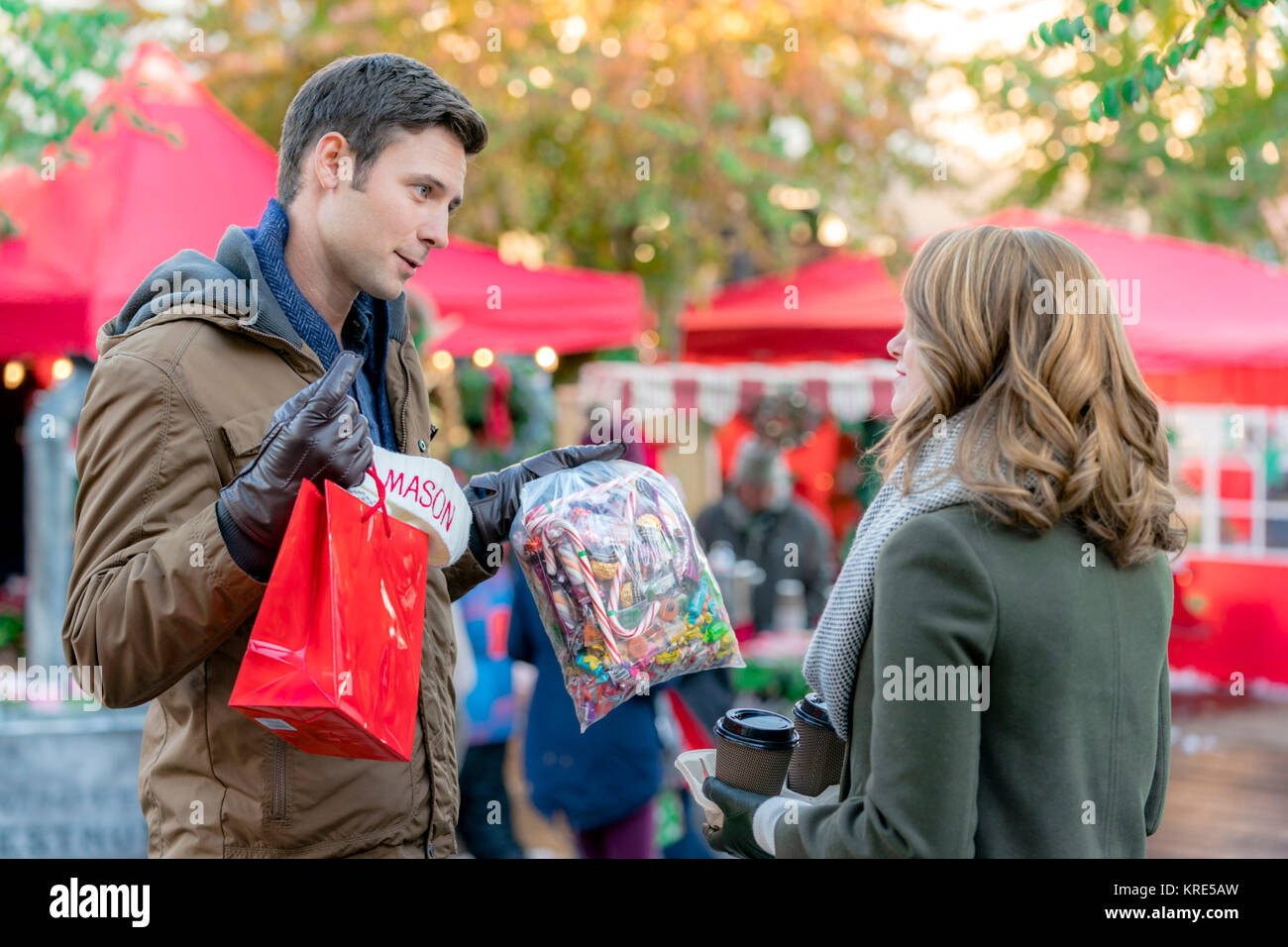 THE CHRISTMAS COTTAGE, (from left): Steve Lund, Merritt Patterson ...