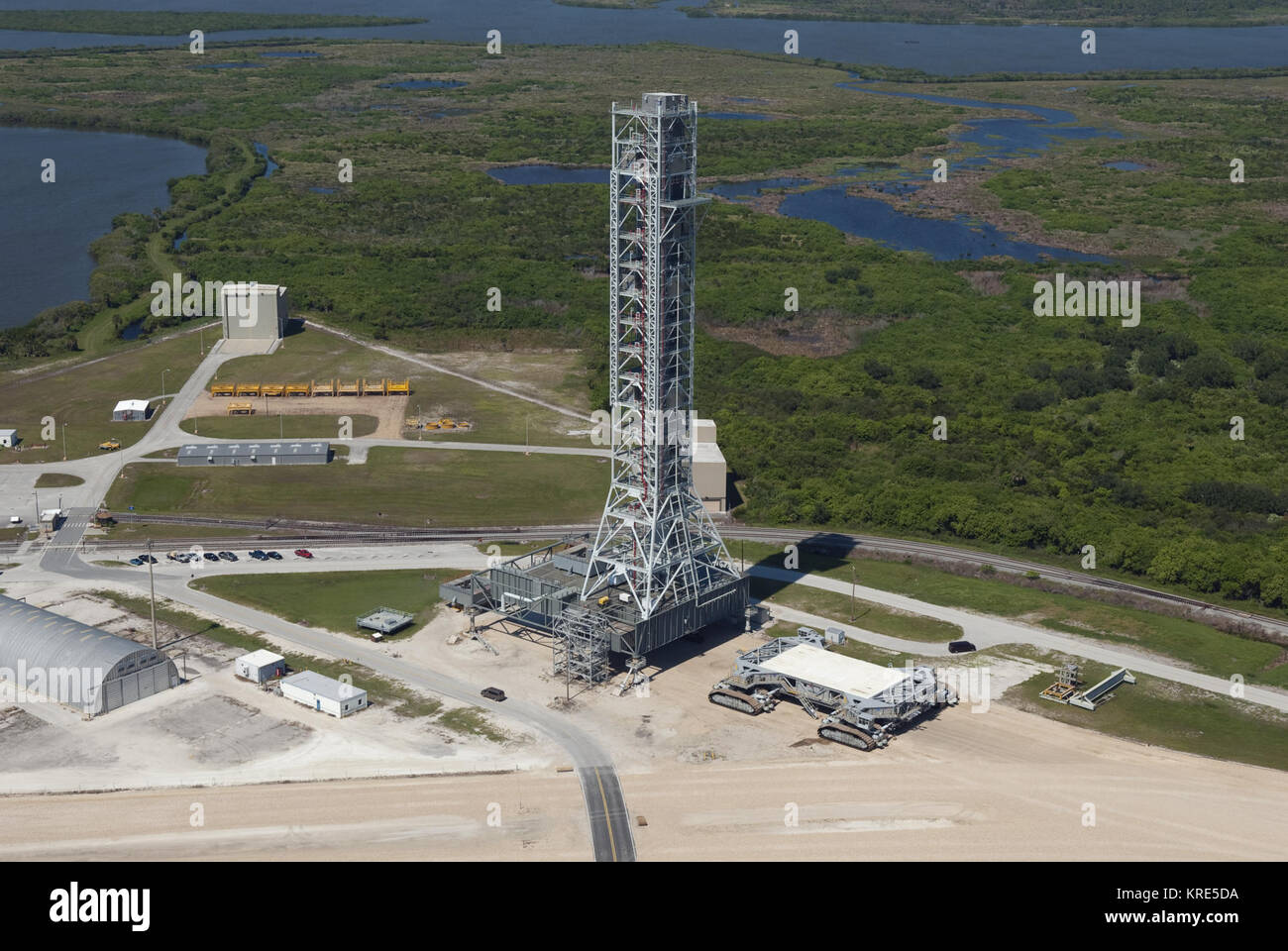 Mobile Launching Platform 1 (Ares I) stationary at ML east park site ...