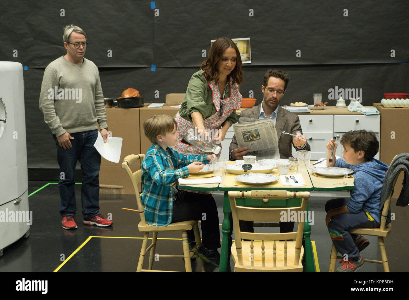 A CHRISTMAS STORY LIVE!, l-r: Matthew Broderick, Andy Walken, Maya ...