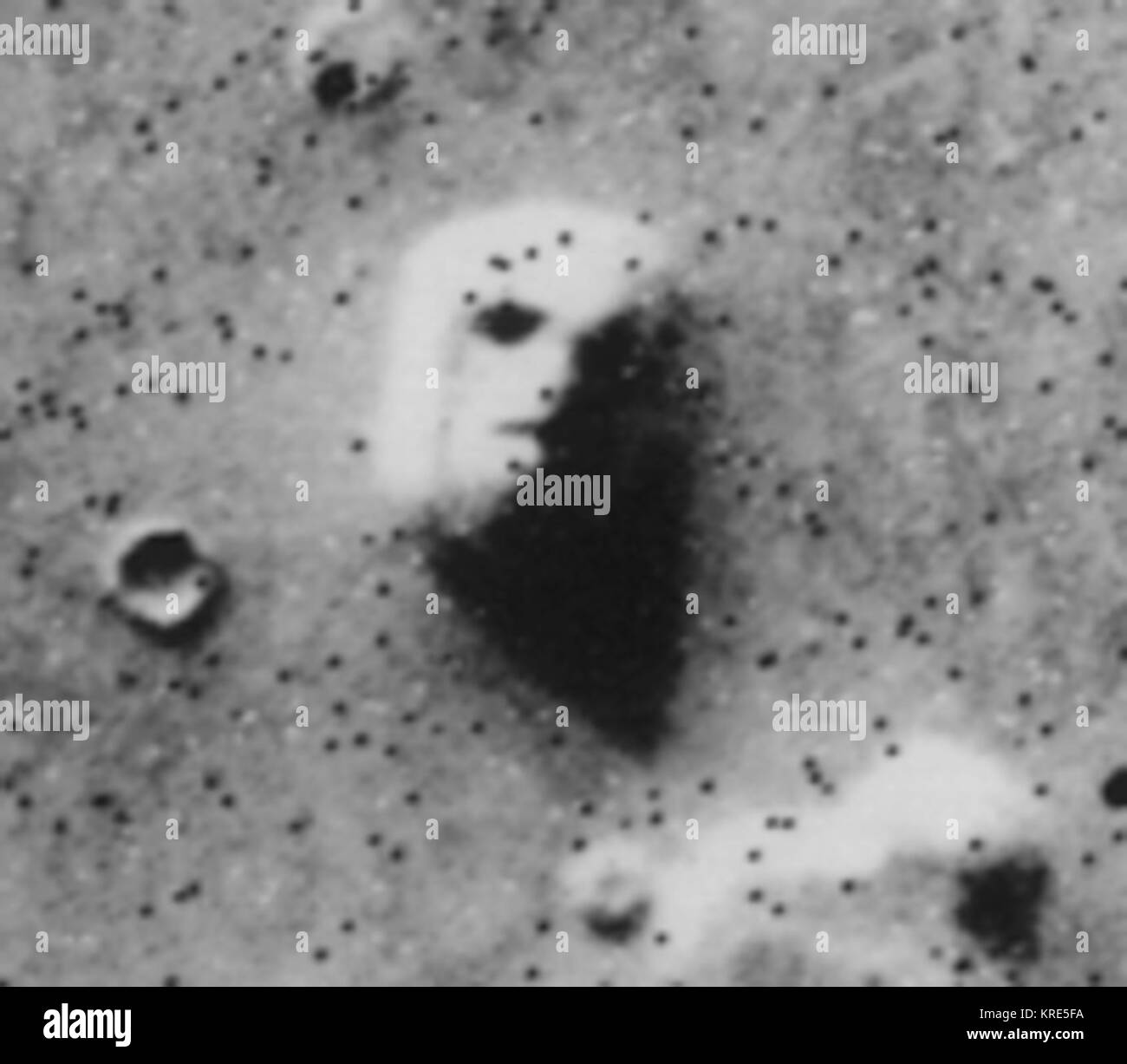Martian face viking cropped Stock Photo - Alamy