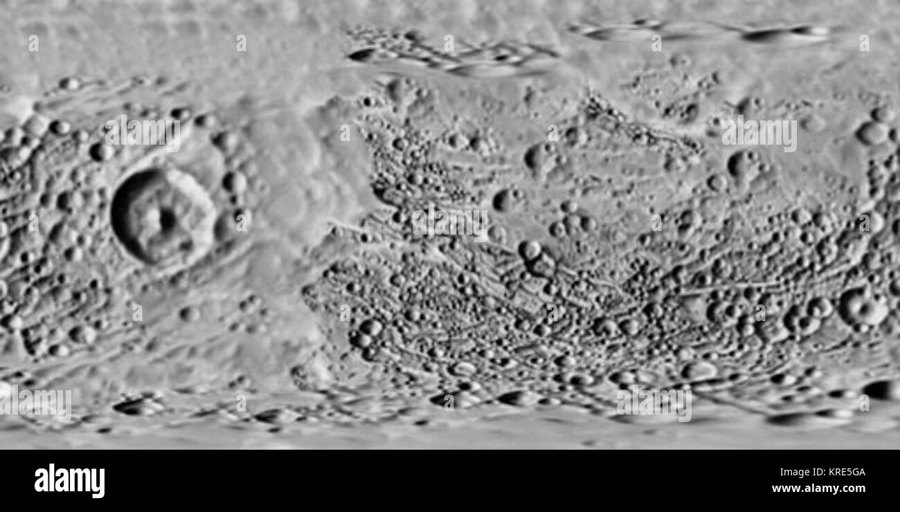 Mimas 28NASA29 map Stock Photo - Alamy