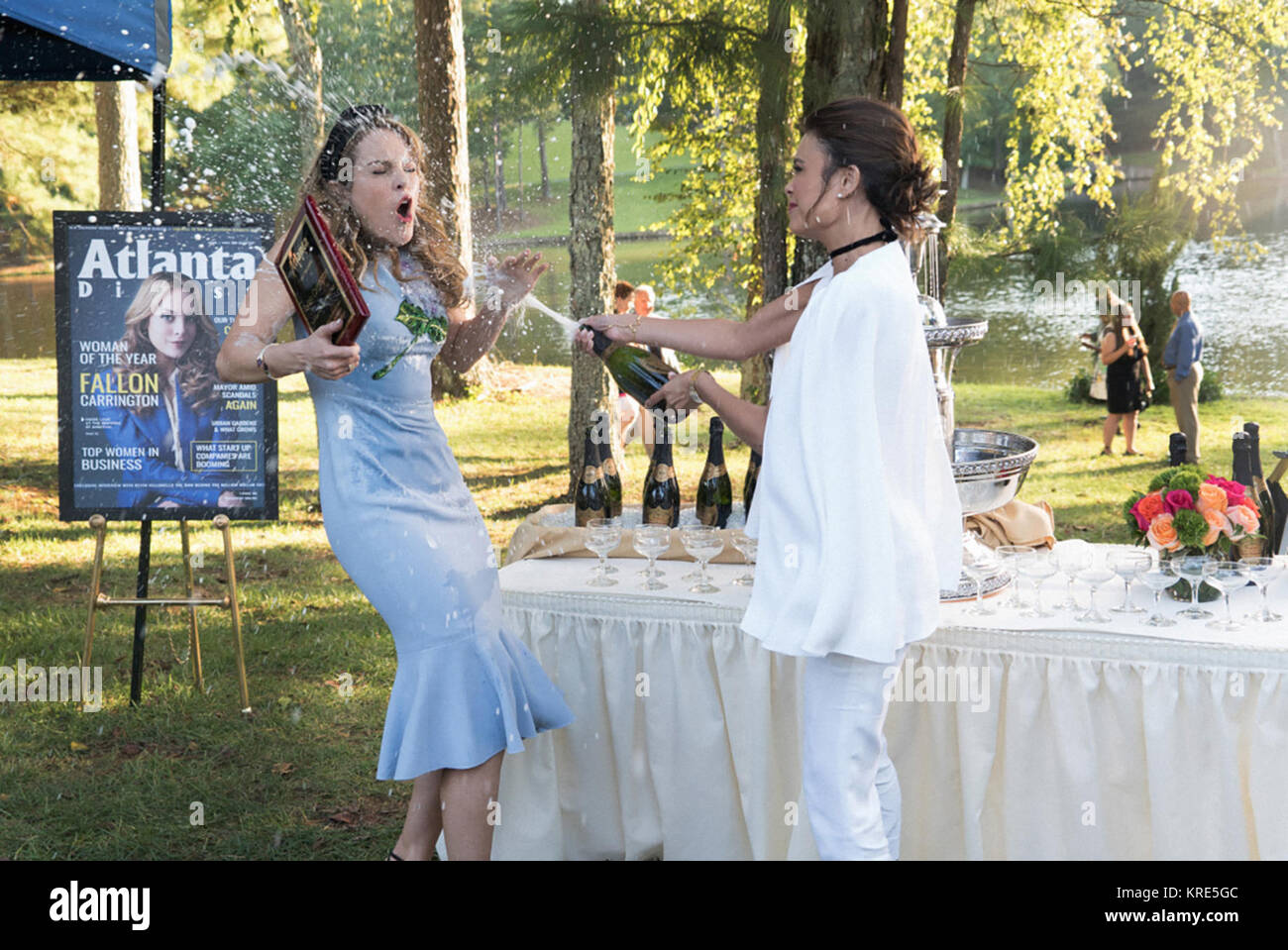 DYNASTY, from left: Elizabeth Gillies, Nathalie Kelley, 'Company Slut ...