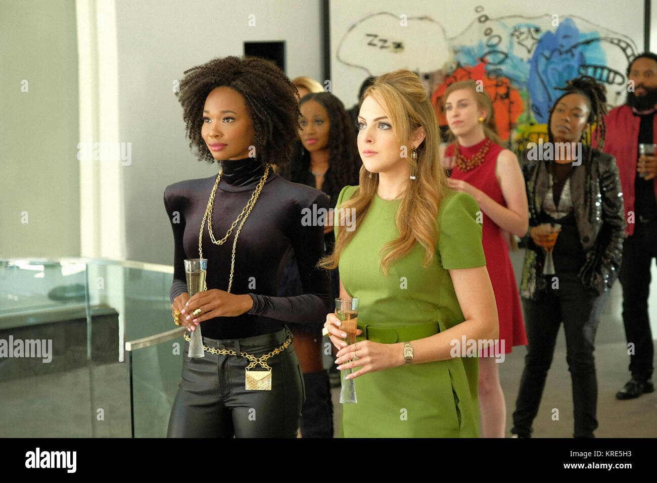 DYNASTY, from left: Wakeema Hollis, Elizabeth Gillies, 'I Exist Only ...