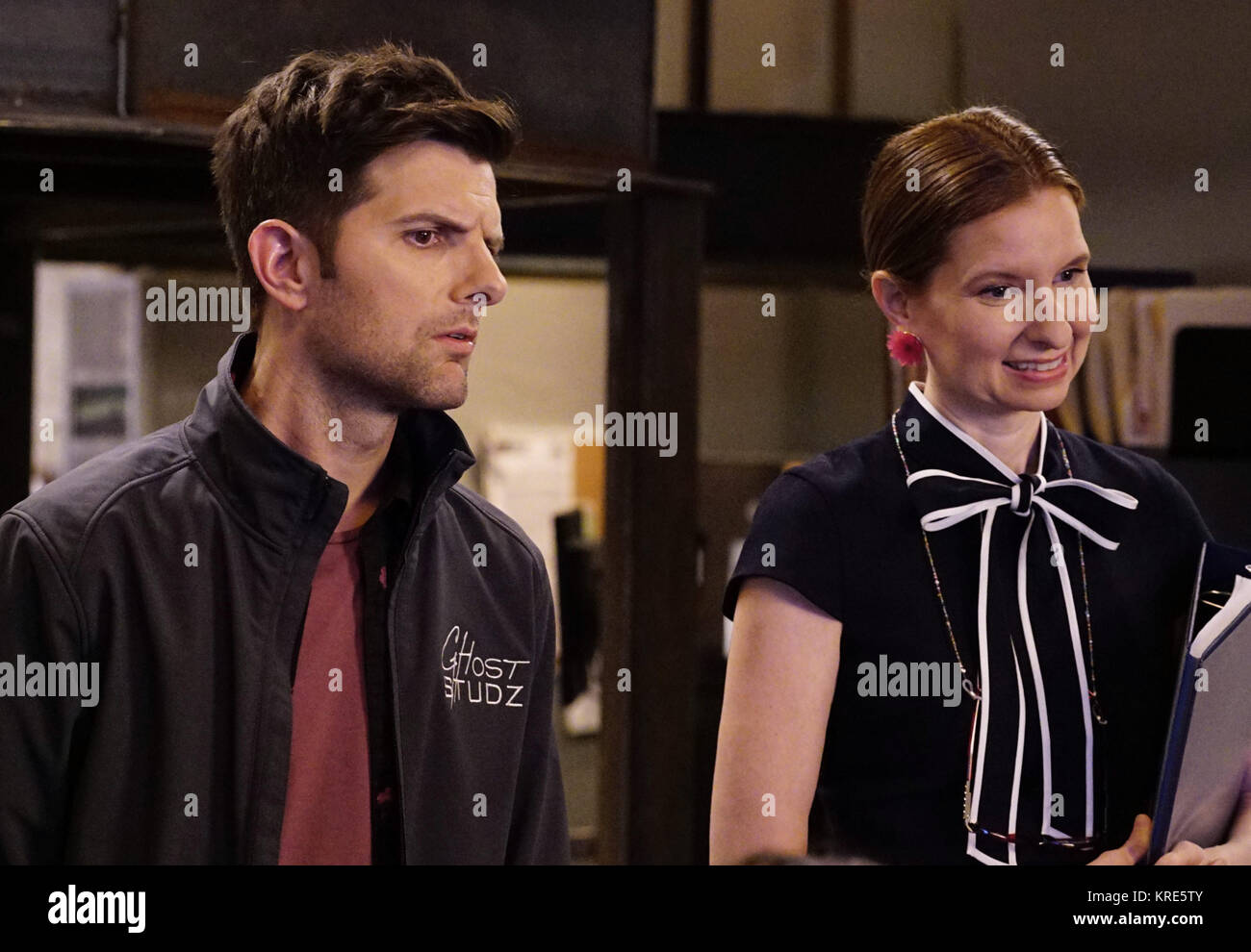 GHOSTED, (from left, back): Adam Scott, Lennon Parham, 'Ghost Studz ...