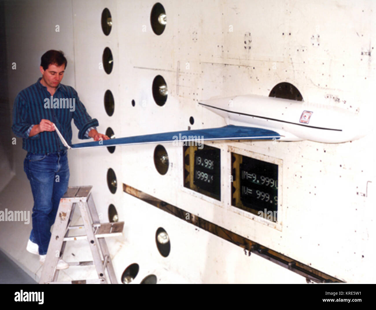NASA GulfstreamV in wind tunnel Stock Photo - Alamy