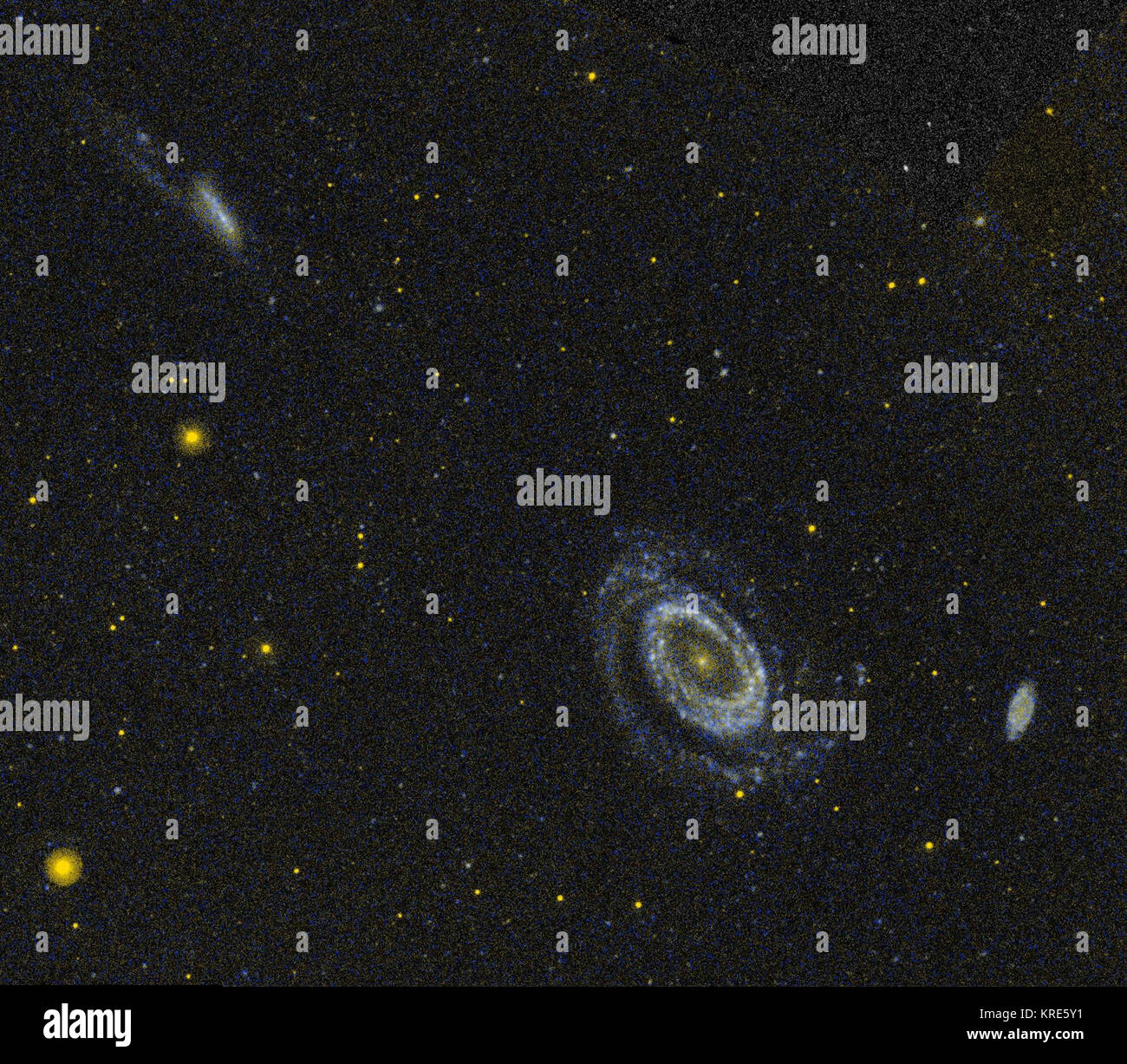 NGC 4725 4747 4712 GALEX WikiSky Stock Photo - Alamy